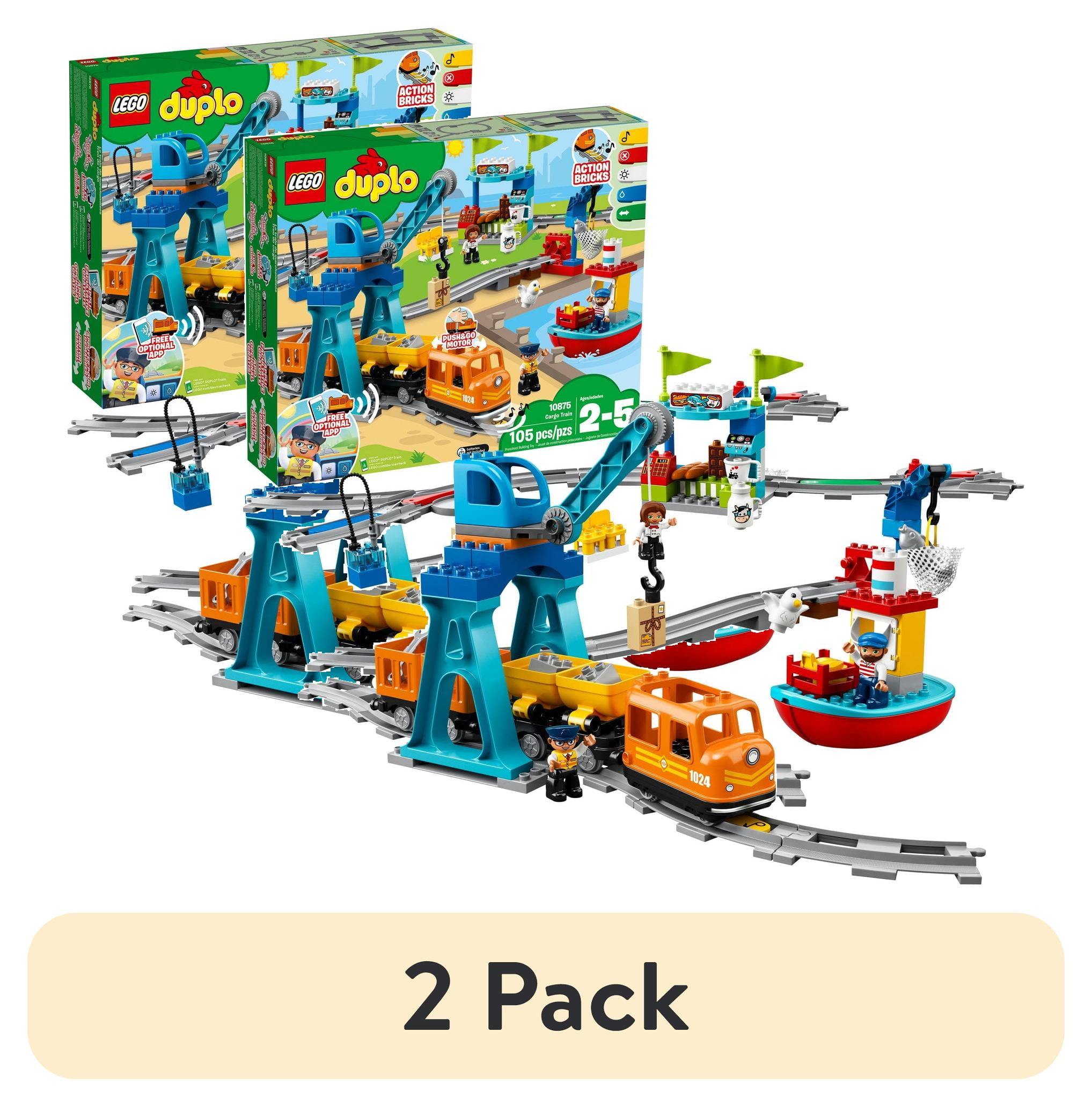 (2 pack) LEGO Cargo Train 10875 Building Set (105 Pieces) - Walmart.com