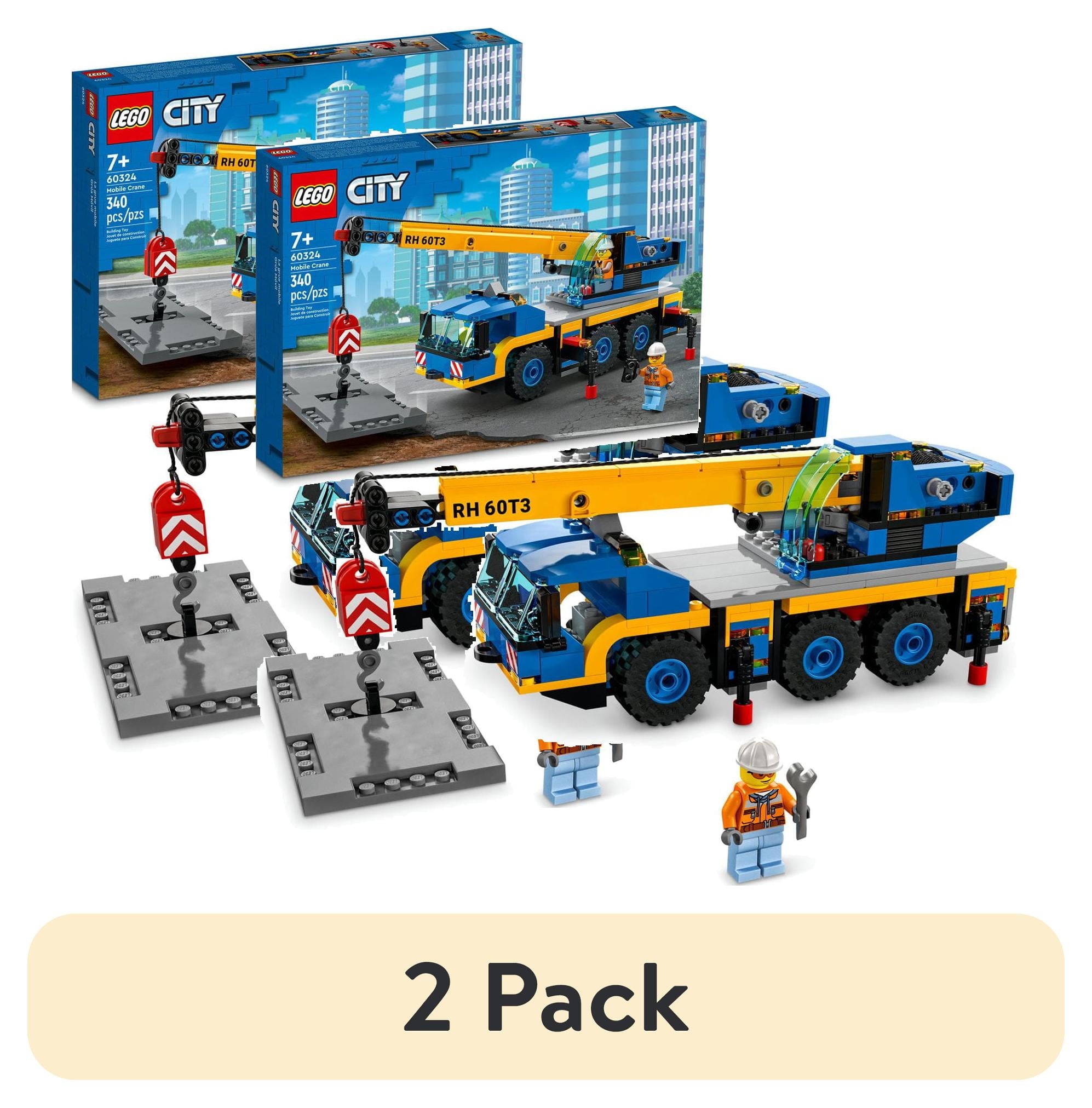 (2 pack) LEGO City Great Vehicles Mobile Crane Truck Toy Building Set ...
