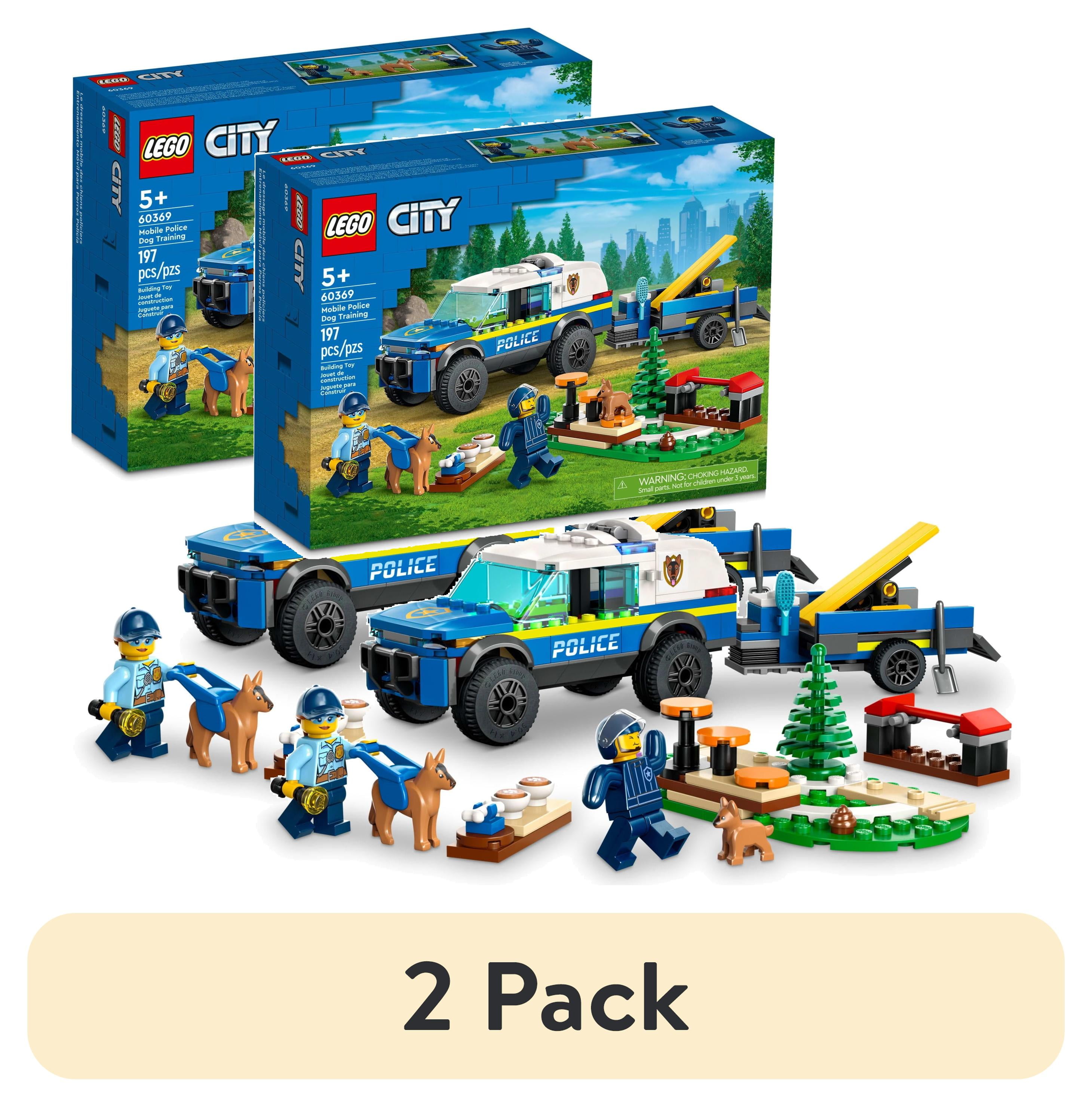 (2 pack) LEGO City Mobile Police Dog Training 60369, SUV Toy Car with ...