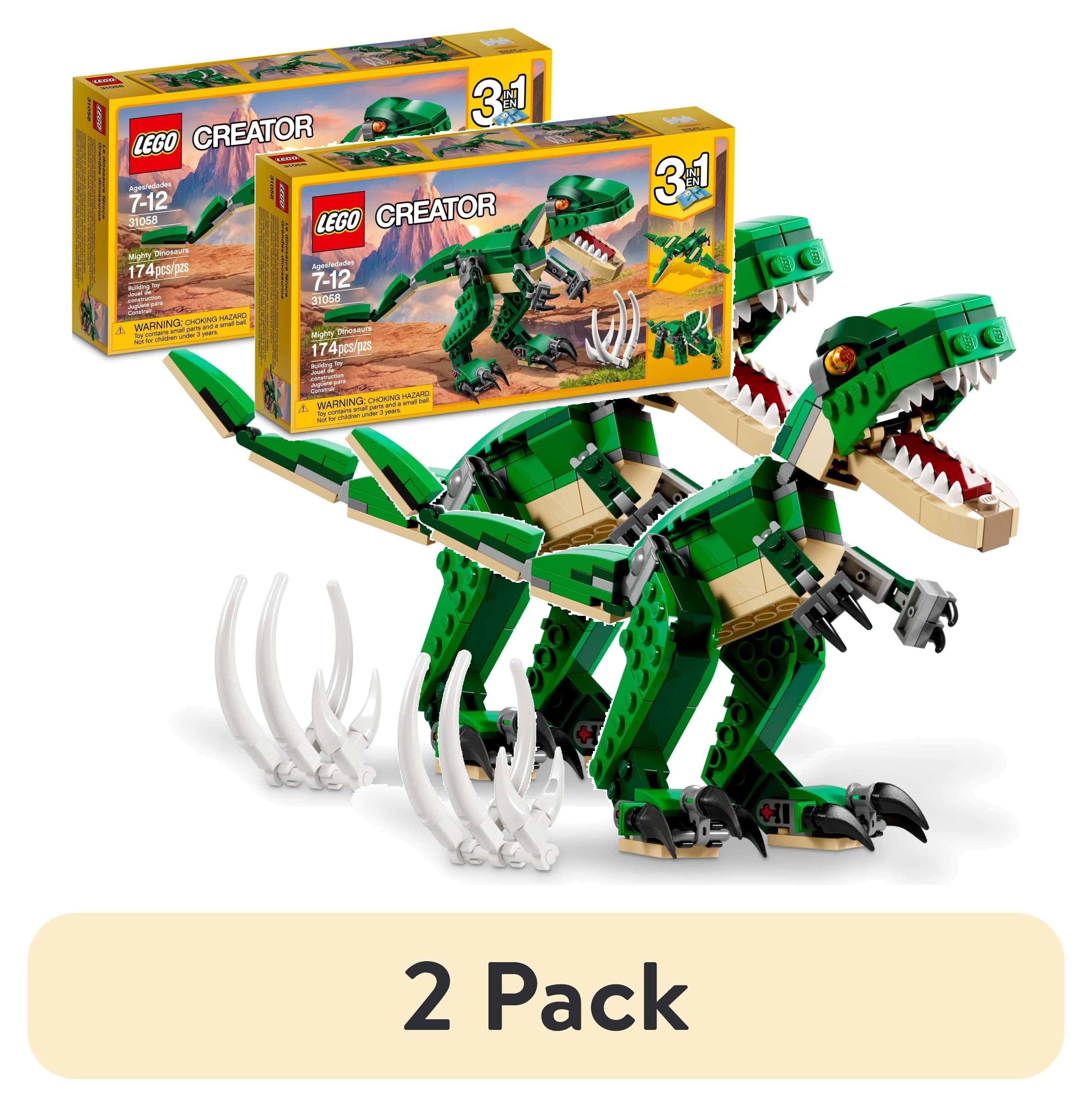 (2 pack) LEGO Creator Mighty Dinosaurs 31058 Build It Yourself Dinosaur ...