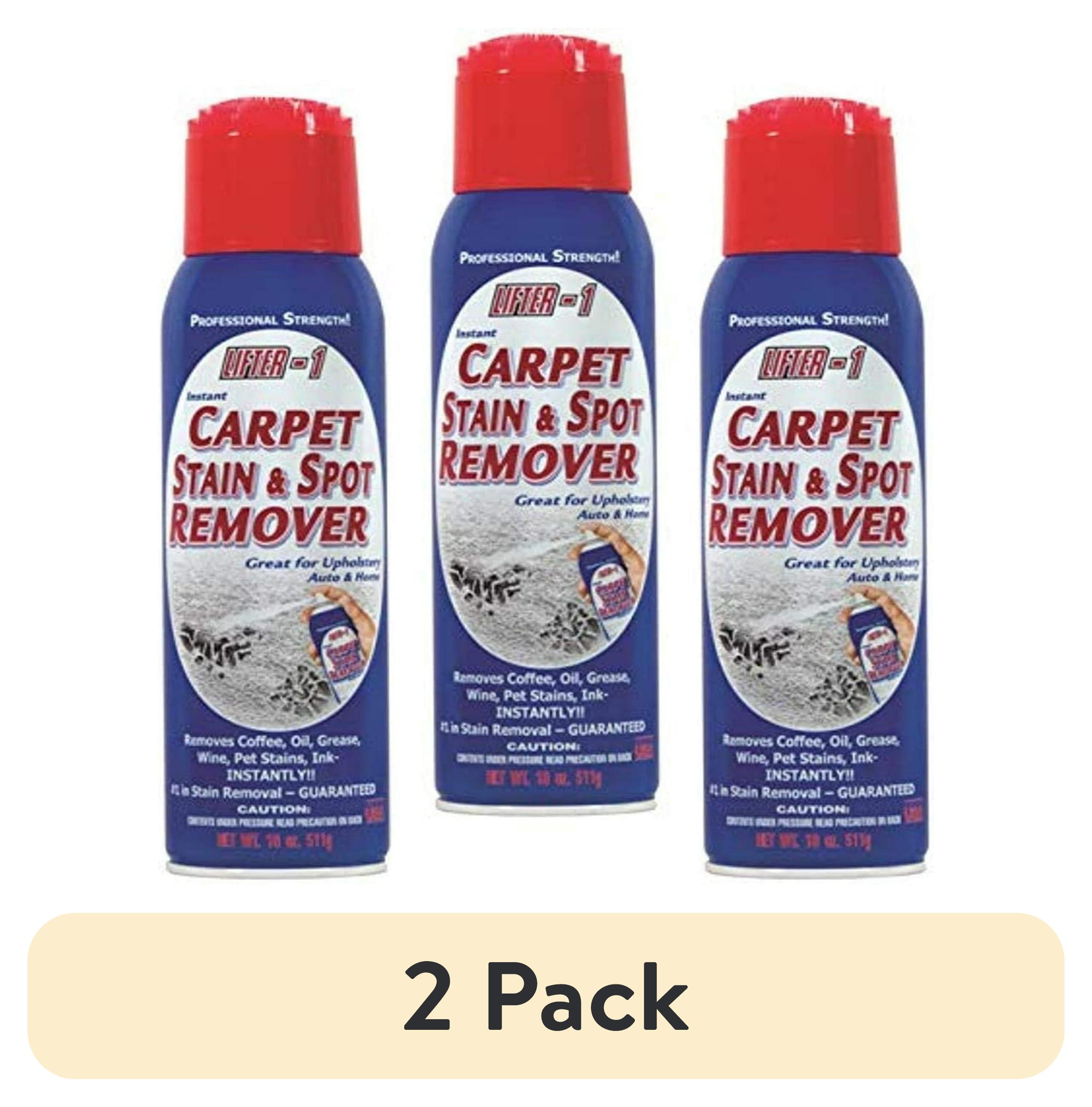 (2 pack) LIFTER-1 Carpet Stain & Spot Remover 3 -Pack for Tough Stains ...