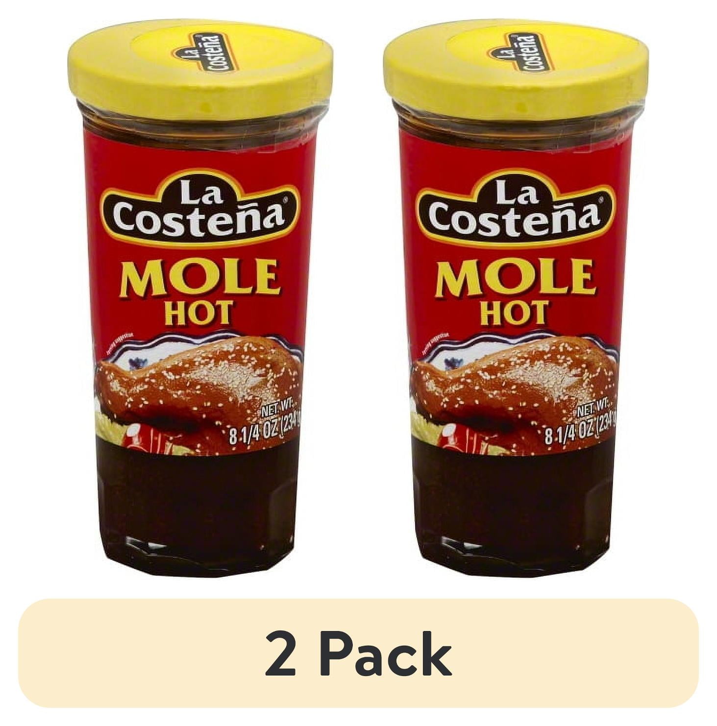 (2 pack) La Costena Hot Mole Sauce, 8.25 oz Glass Jar - Walmart.com
