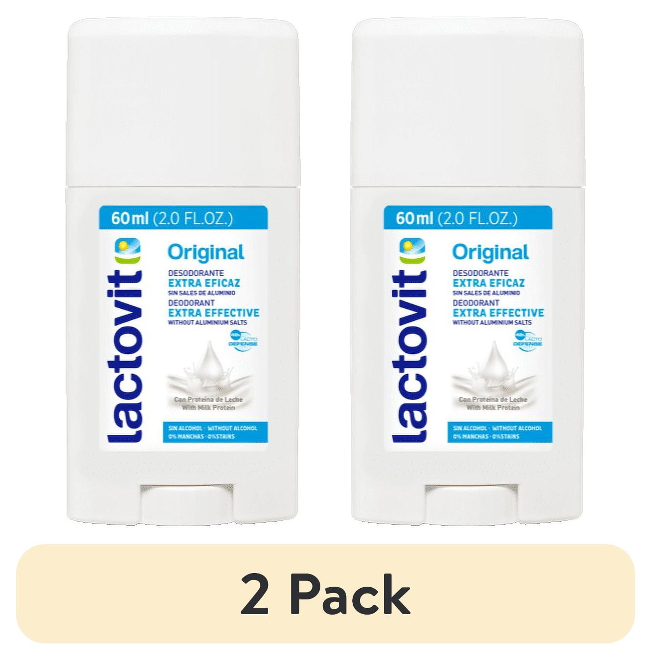 (2 pack) Lactovit Original Deodorant Stick, Extra Effective, 1.7 oz ...