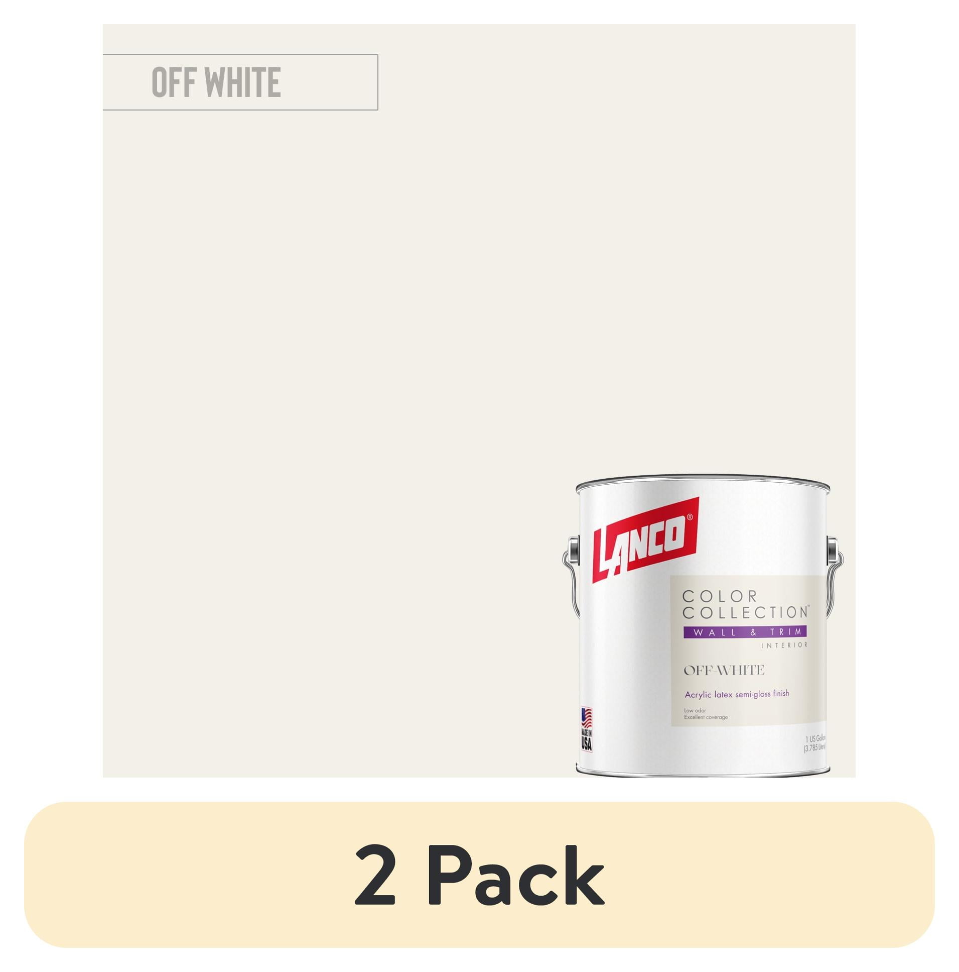 (2 pack) Lanco Color Collection Semi-Gloss Interior Wall & Trim Paint ...