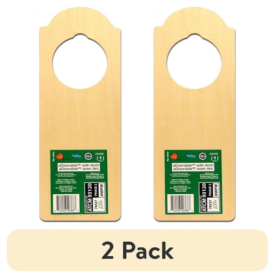 (2 pack) Lara's Wood Bulk Adoorable Hanger with Arch 12pc - Walmart.com