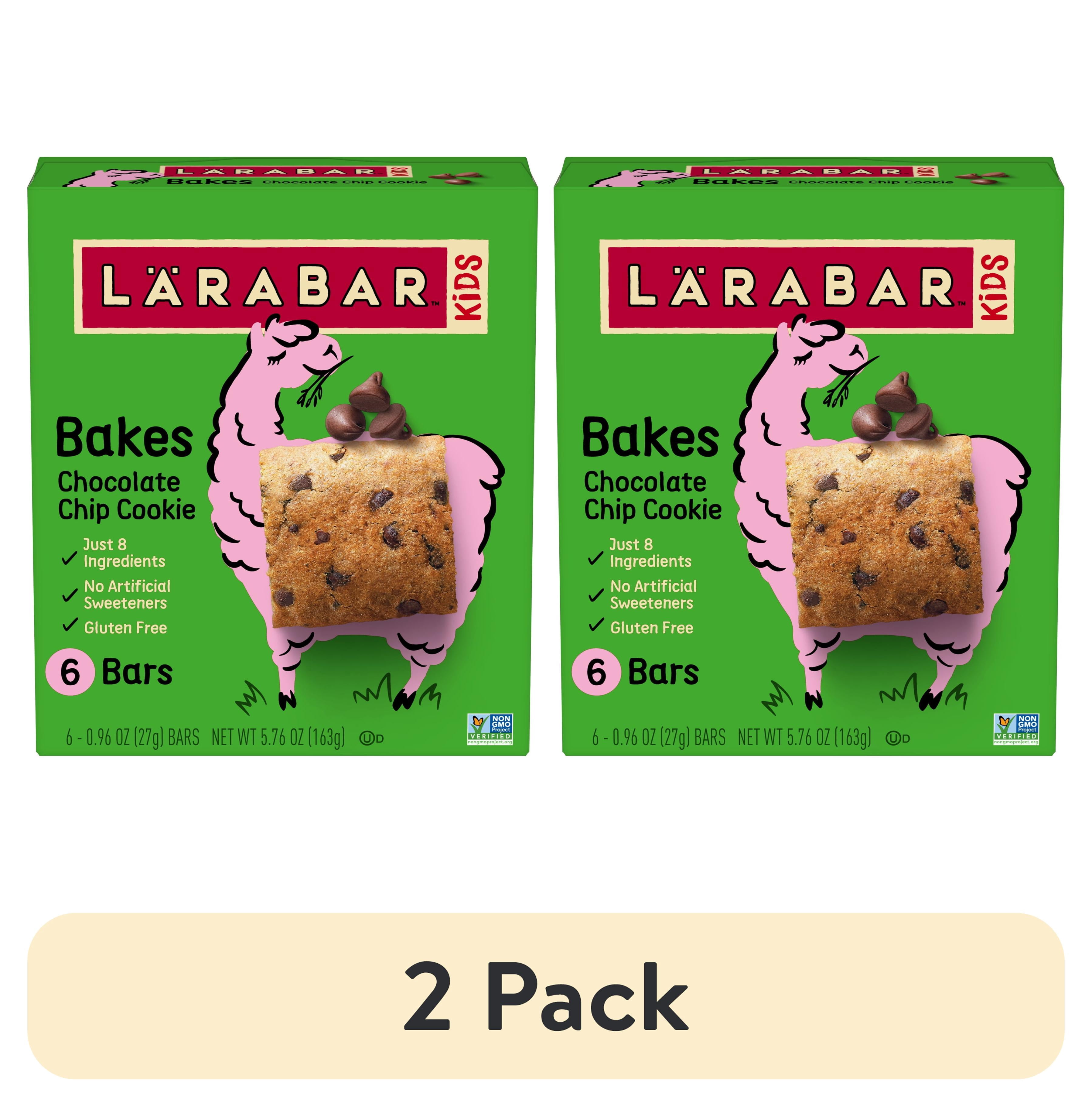 (2 pack) Larabar Kids Bakes Chocolate Chip Cookie Gluten Free Bars, 5. ...