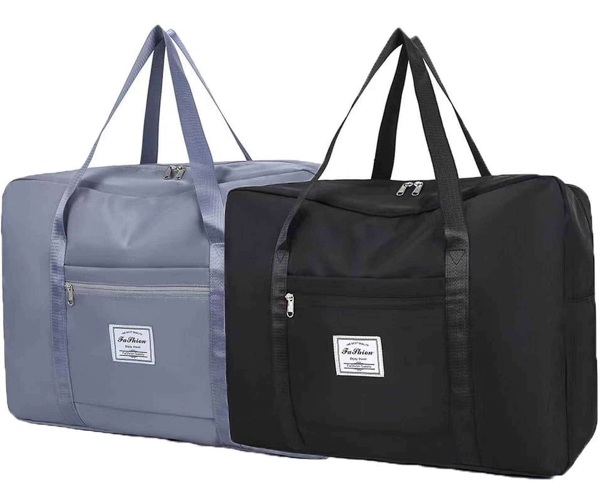 2 pack Large Capacity Travel Duffel Tote Bag锛學aterproof Fold-able and ...