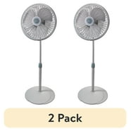 Lasko Cyclone 18" Oscillating Pedestal Fan with Remote, 54" H, 2-Pack ...