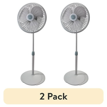 Lasko Cyclone 18" Oscillating Pedestal Fan with Remote, 54" H, 2-Pack ...