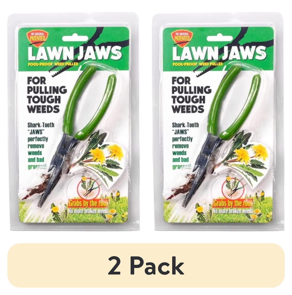(2 pack) Lawn Jaws The Original Shark Tooth Weed Puller Remover Weeding ...