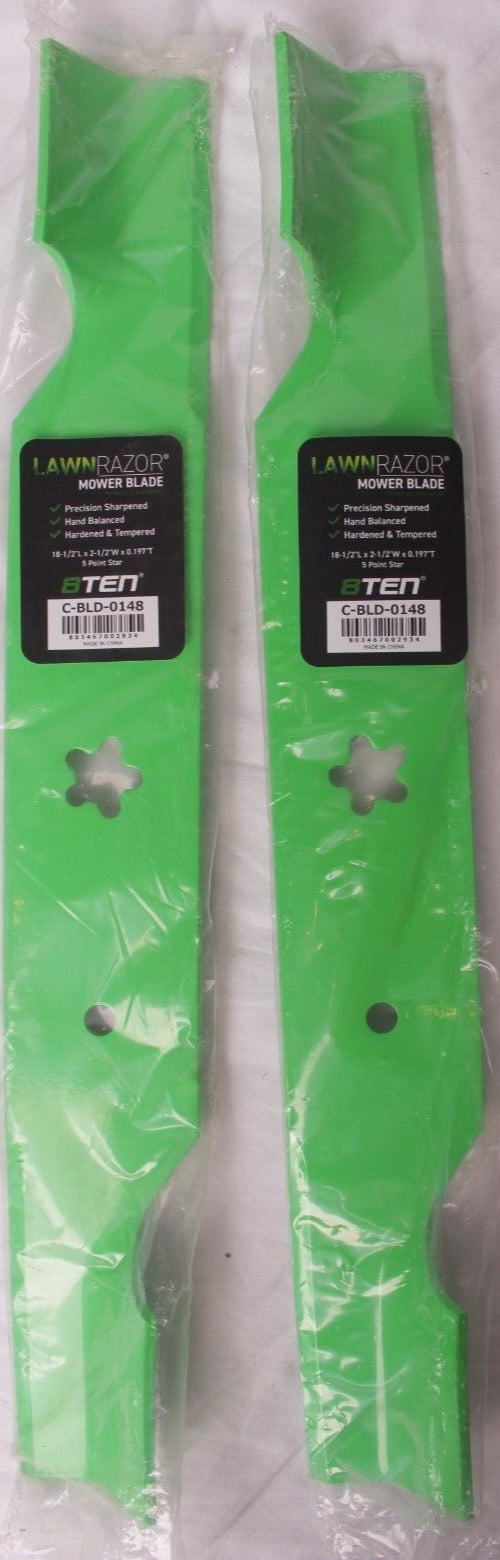 2 pack Lawn Razor Mower blade - 8TEN C-BLD-0148 - Walmart.com