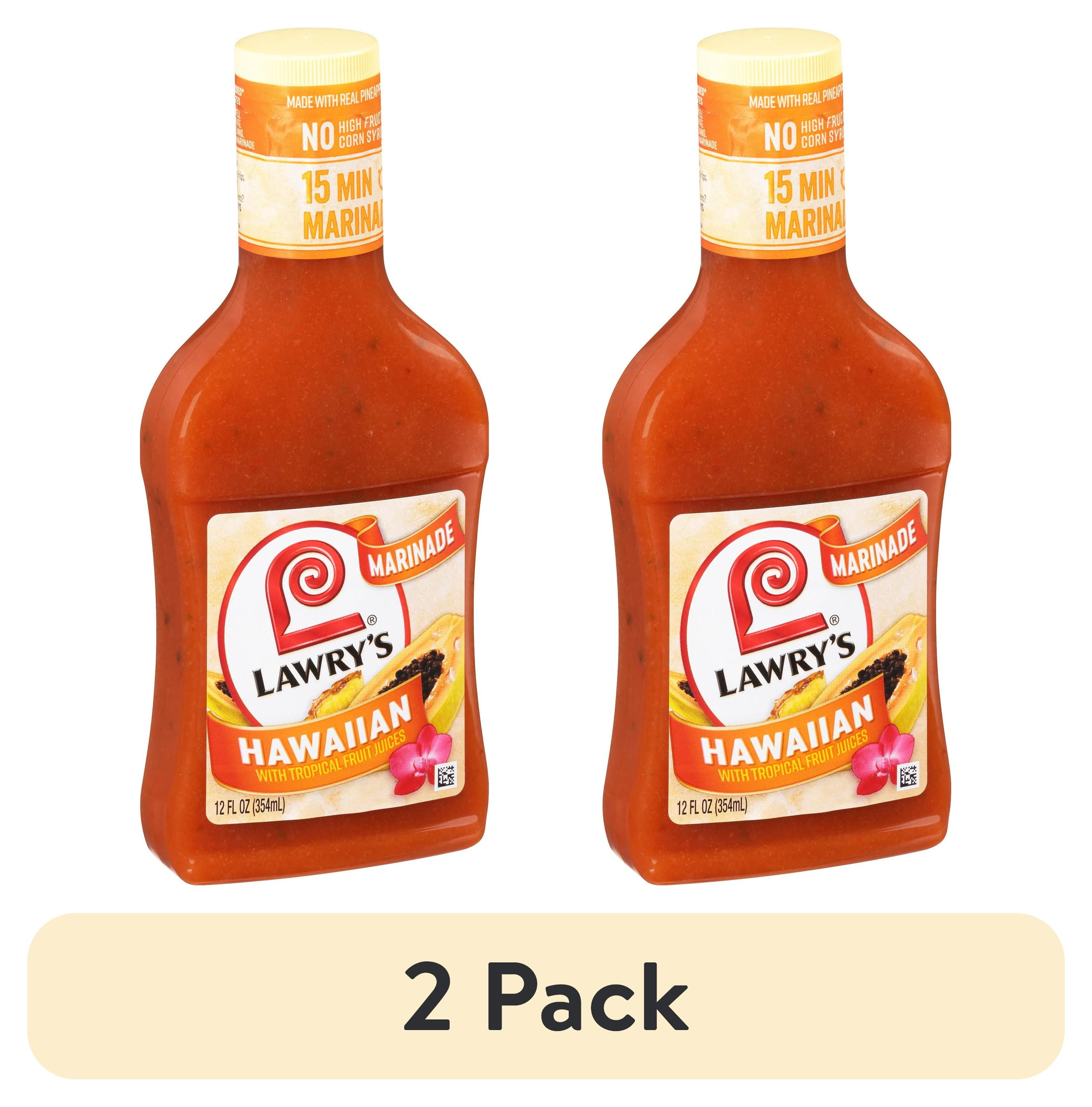 (2 pack) Lawry,S Hawaiian With Tropical Fruit Juices Marinade, 12 Fl Oz ...
