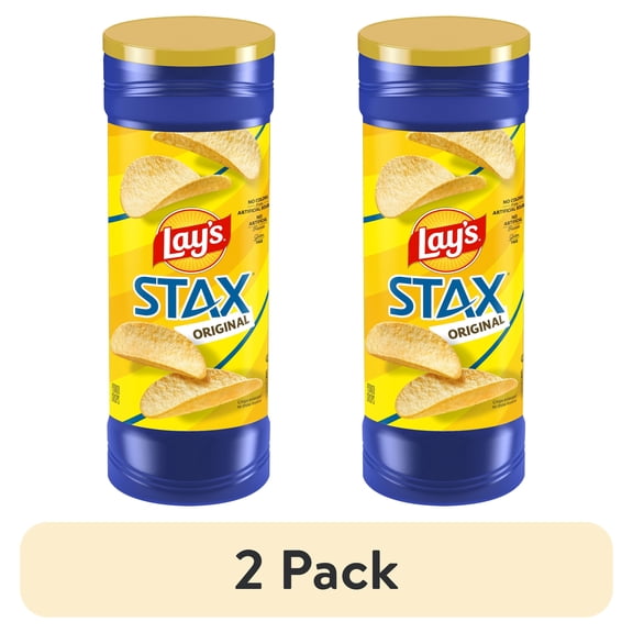 Lay's Stax Original Potato Chips 5.5 oz Canister (Pack 6) - Walmart.com