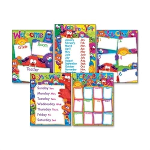 (2 pack) Learning Chart Combo Pack, Furry Friends Classroom Basics, 17w ...