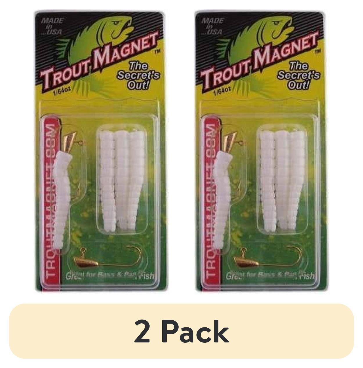 (2 pack) Leland Lures Trout Magnet 1/64 oz Softbait 9 Count White ...