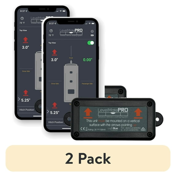(2 pack) LevelMatePRO Wireless RV Leveling System - Patented Quick and ...