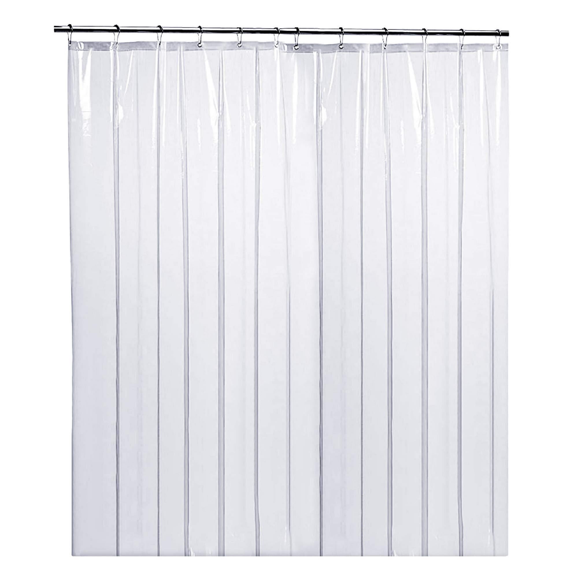 (2 pack) PEVA Shower Curtain Liner 72"x72" Clear 10G Thickness, No ...