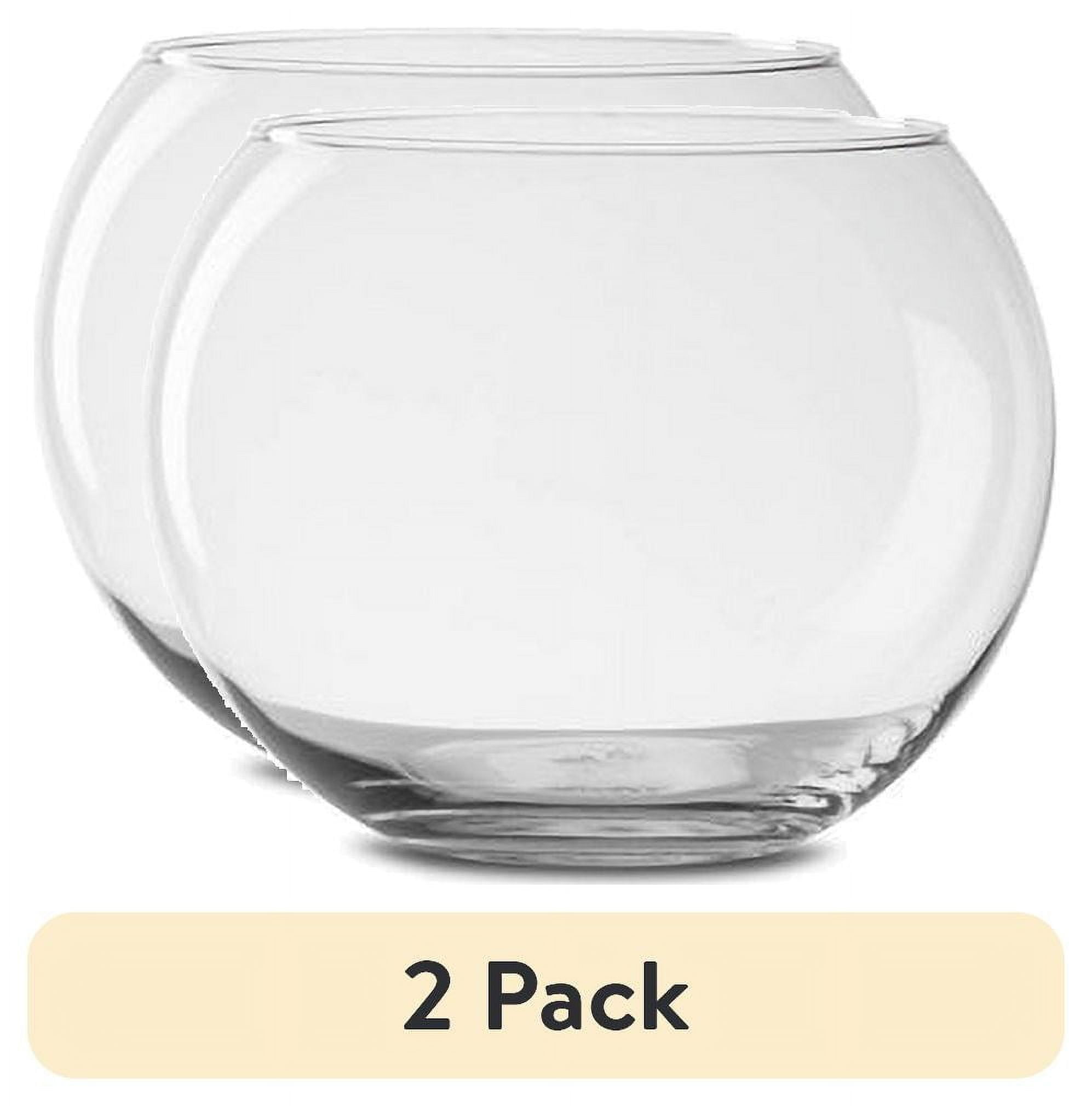 Libbey Clear Glass 12 Bubble Ball Vase - Home Decor Piece - Walmart.com