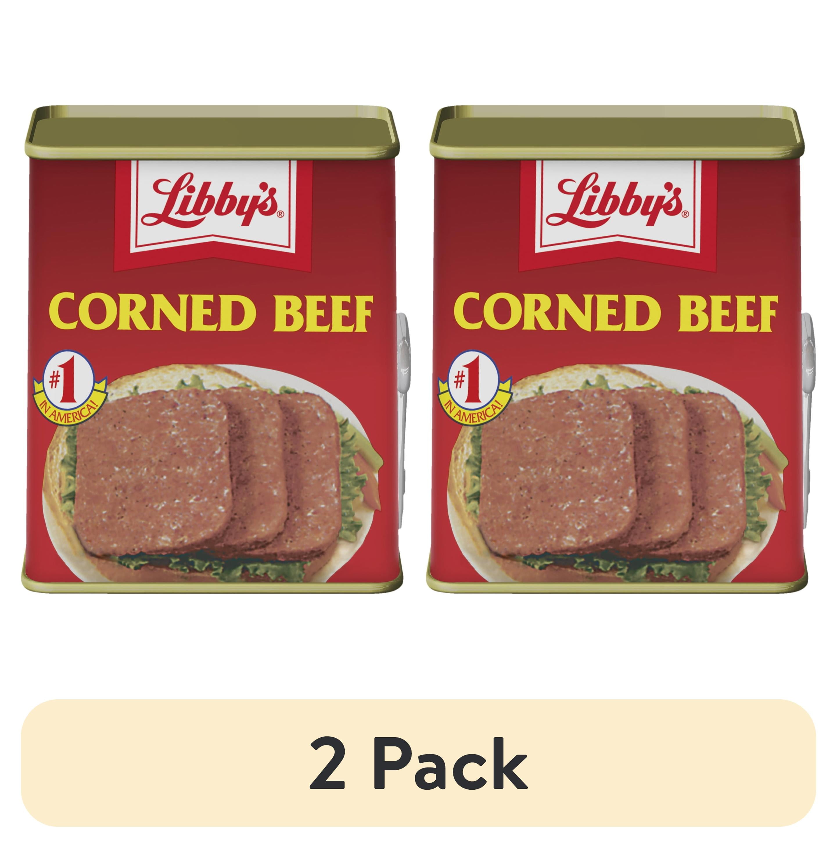 (2 pack) Libby's Corned Beef, 14g Protein Per Serving, Canned Meat, 12 ...