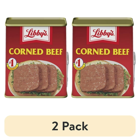 (2 pack) Libby's Corned Beef, 14g Protein Per Serving, Canned Meat, 12 ...