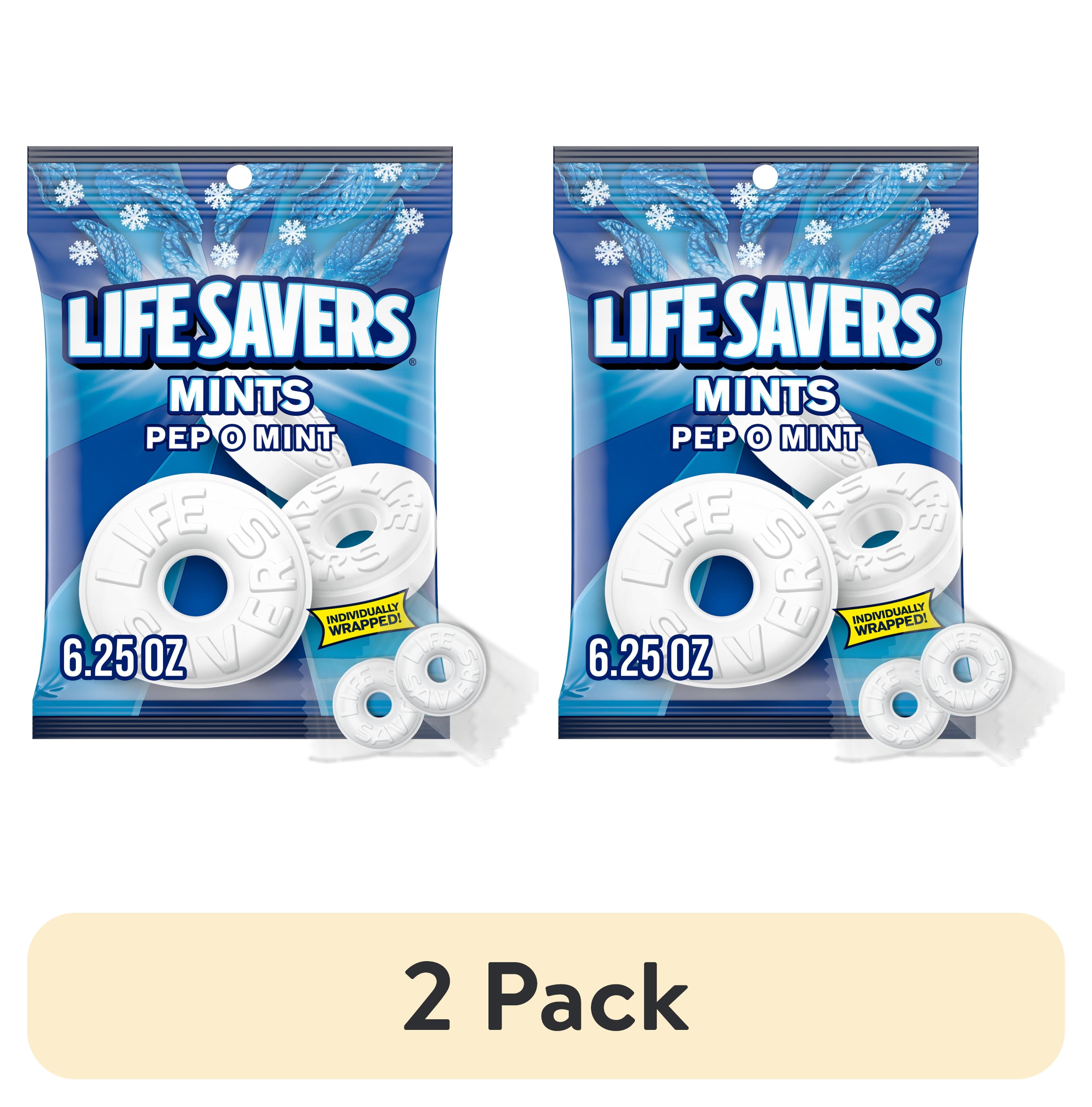 (2 pack) Life Savers Pep-O-Mint Breath Mints Hard Candy - 6.25 Oz Bag ...