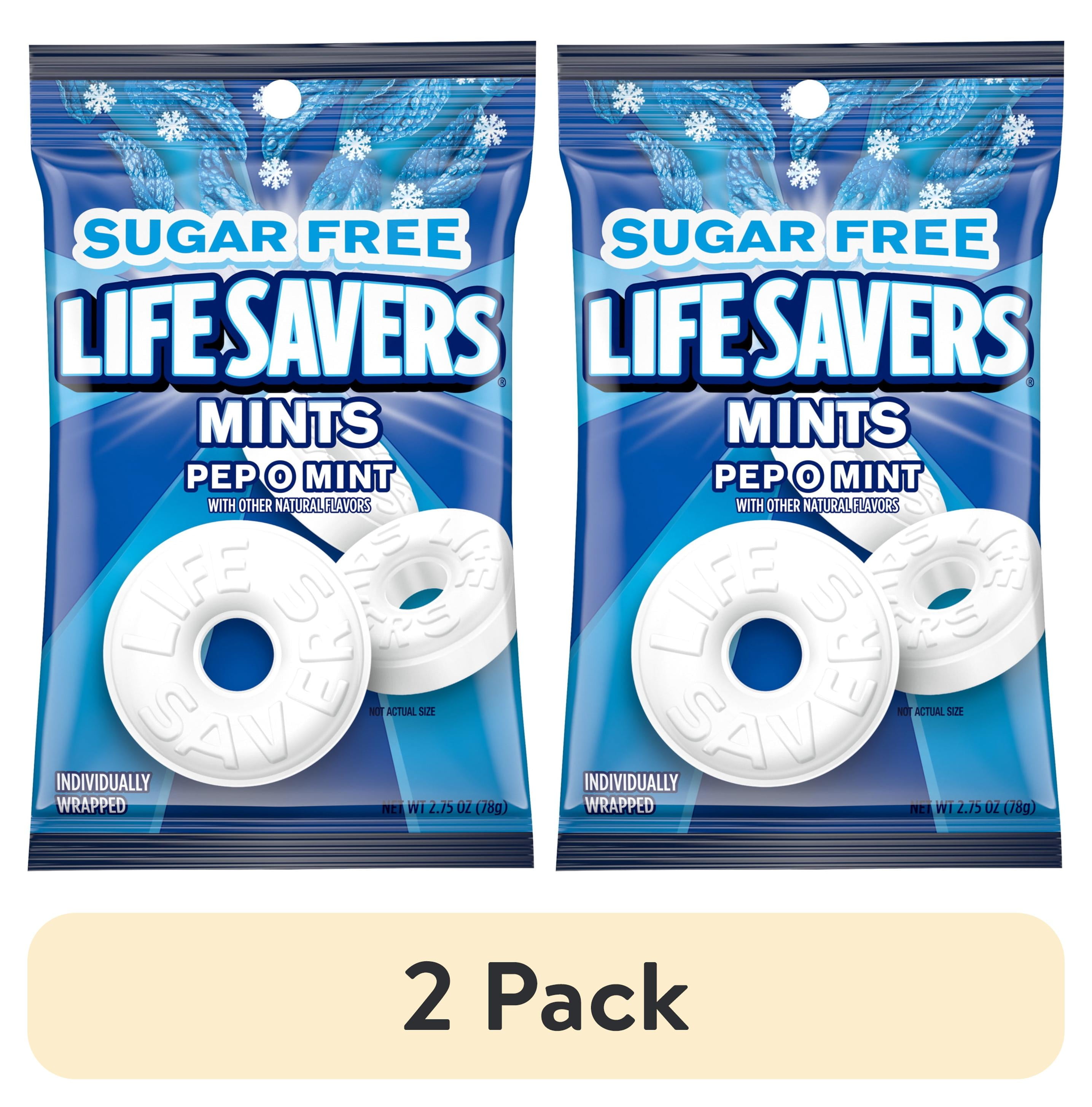 (2 pack) Life Savers Pep-O-Mint Sugar Free Breath Mints Hard Candy - 2. ...
