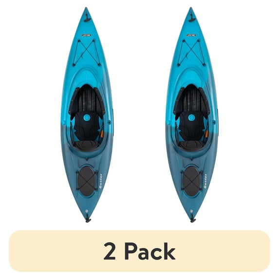 (2 pack) Lifetime Guster 10 ft. Sit-Inside Kayak, Lightning Fusion ...