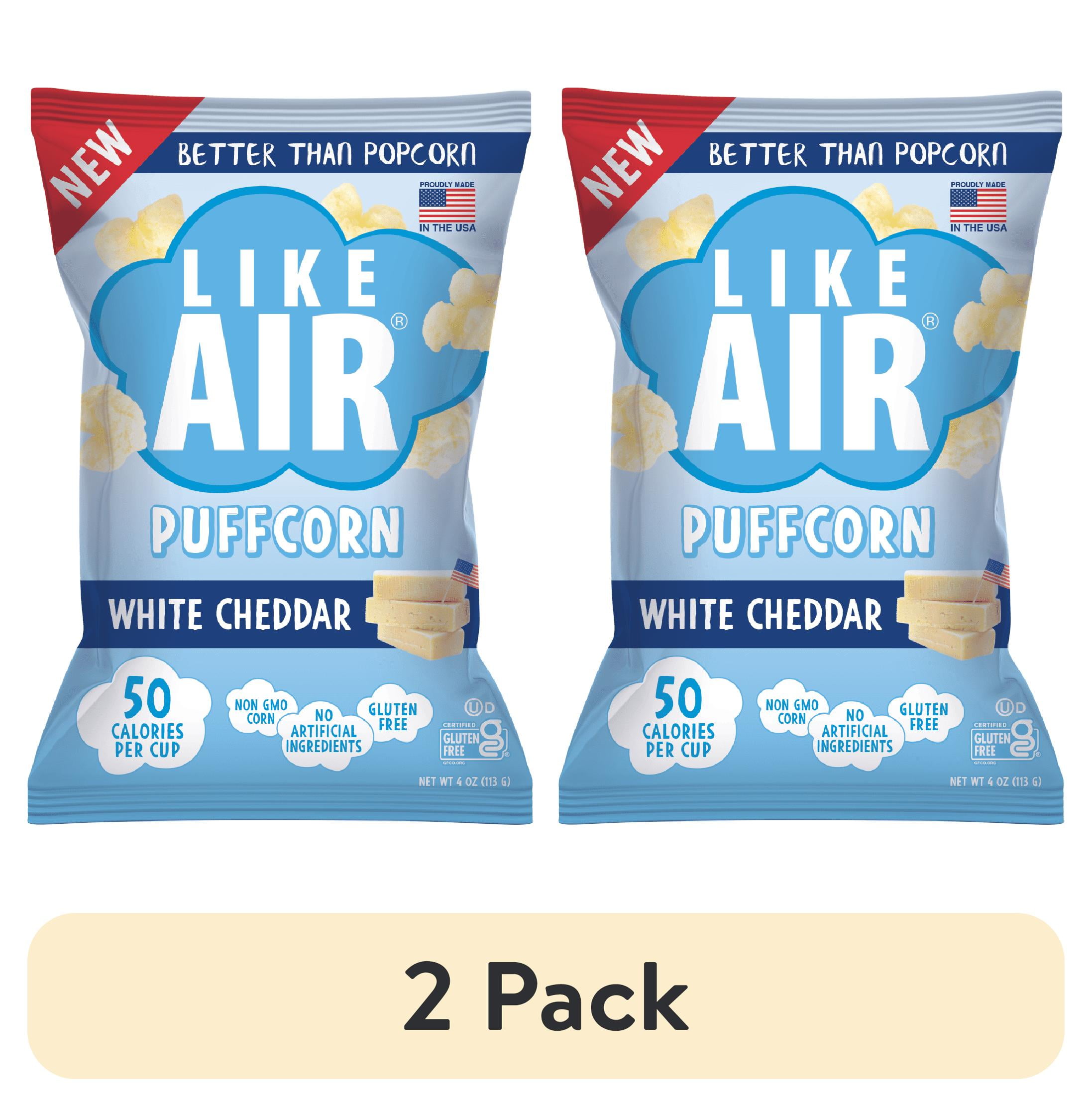 (2 pack) Like Air Puffcorn White Cheddar Flavor 4oz Bags - Walmart.com