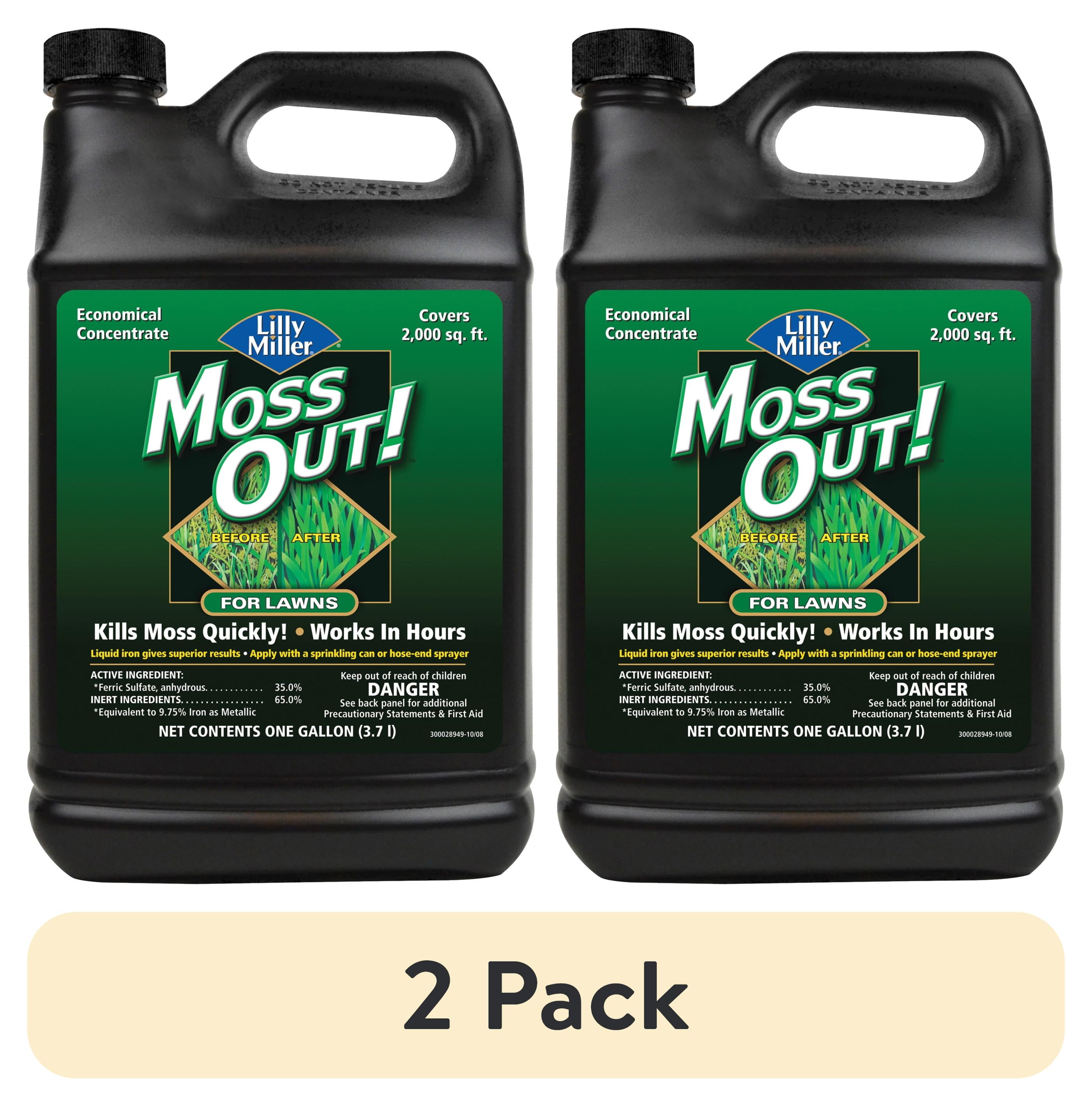 (2 pack) Lilly Miller Moss Out! Lawn Moss Killer Concentrate Herbicide ...