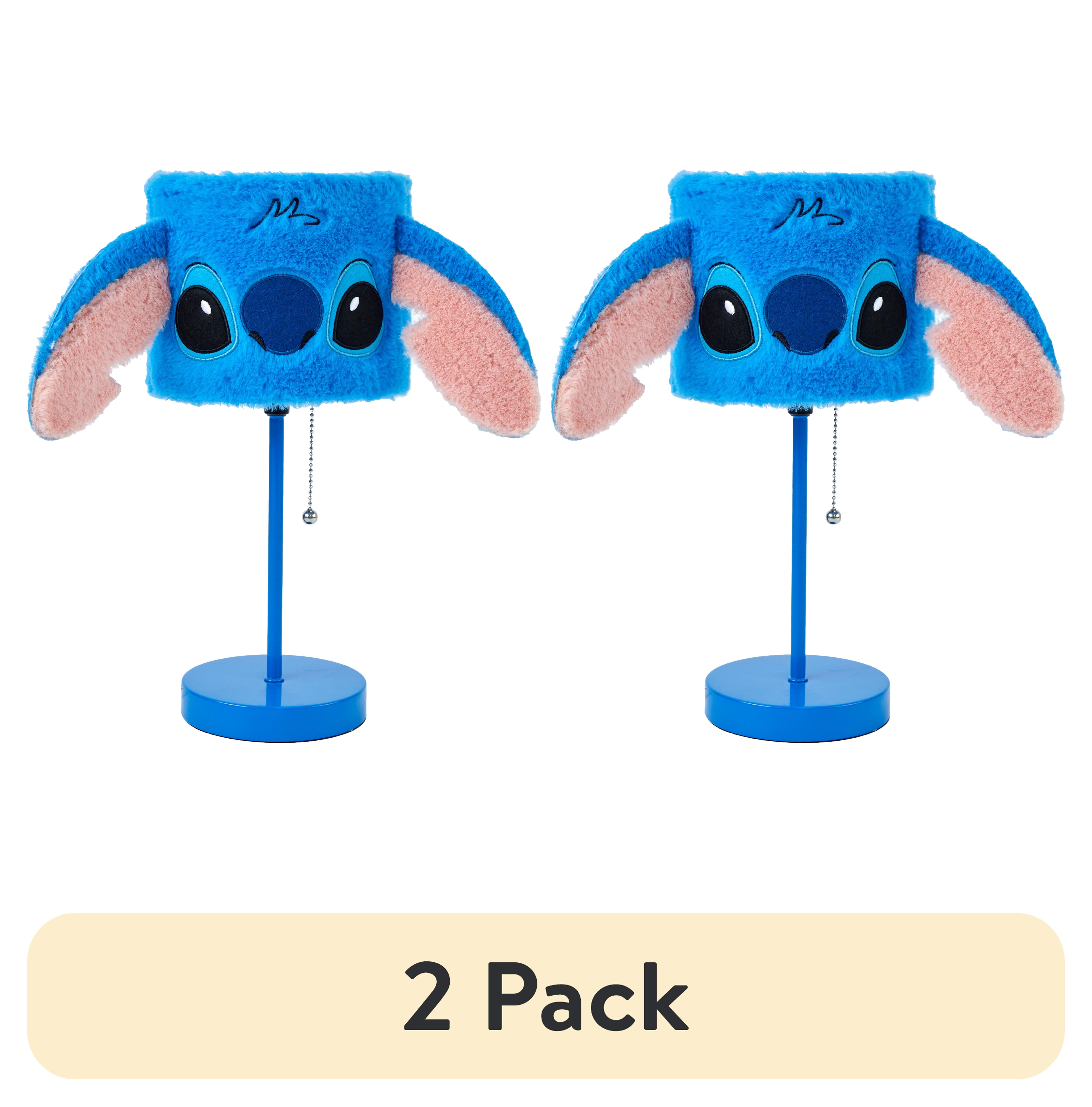 (2 pack) Lilo & Stitch 15" Power Outlet Table Lamp with Blue Shade ...