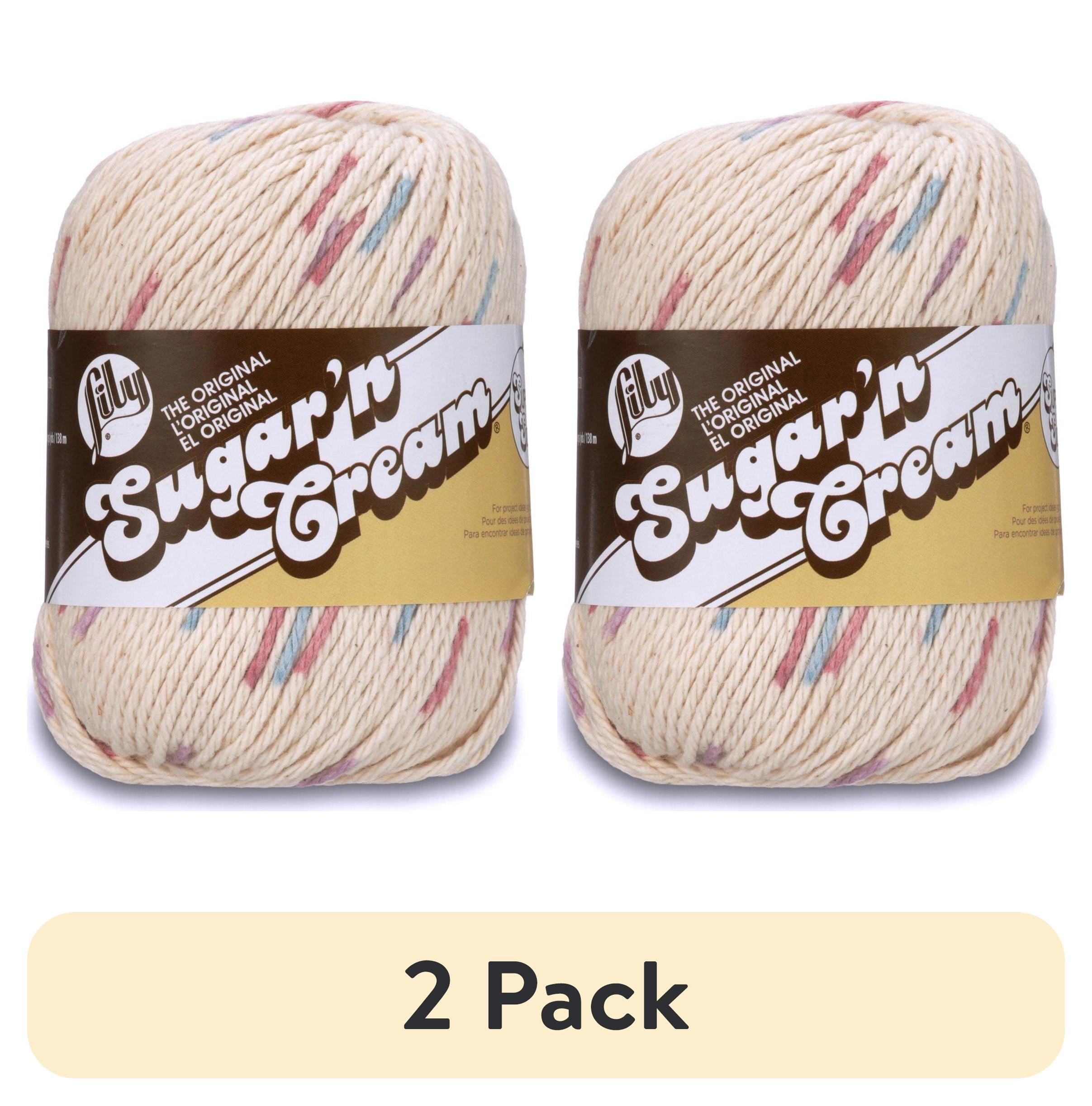 (2 pack) Lily Sugar'n Cream® Super Size Ombre #4 Medium Cotton Yarn ...