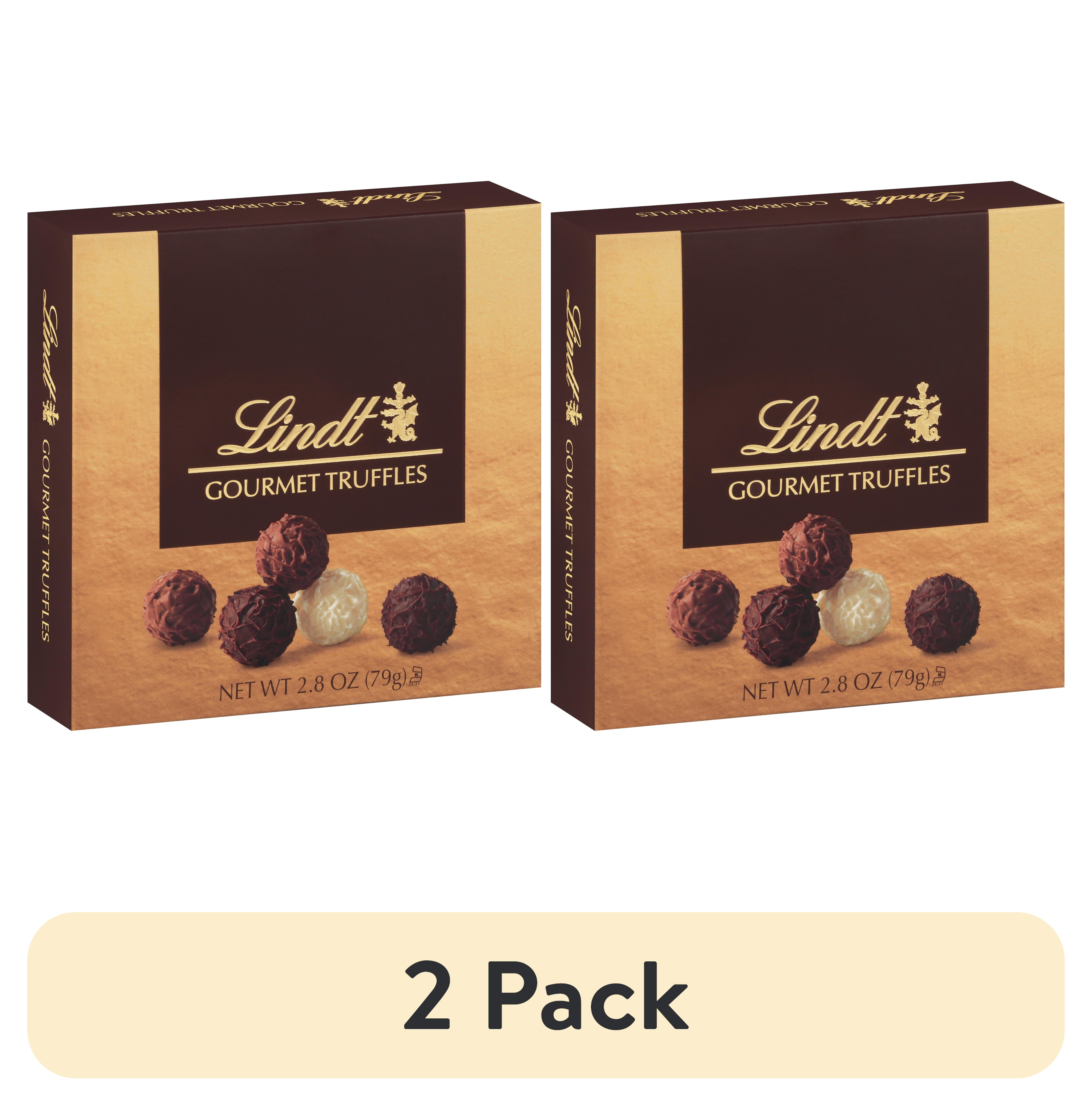 (2 pack) Lindt Gourmet Truffles Assorted Chocolate Candy, Gift Box, 2.8 ...