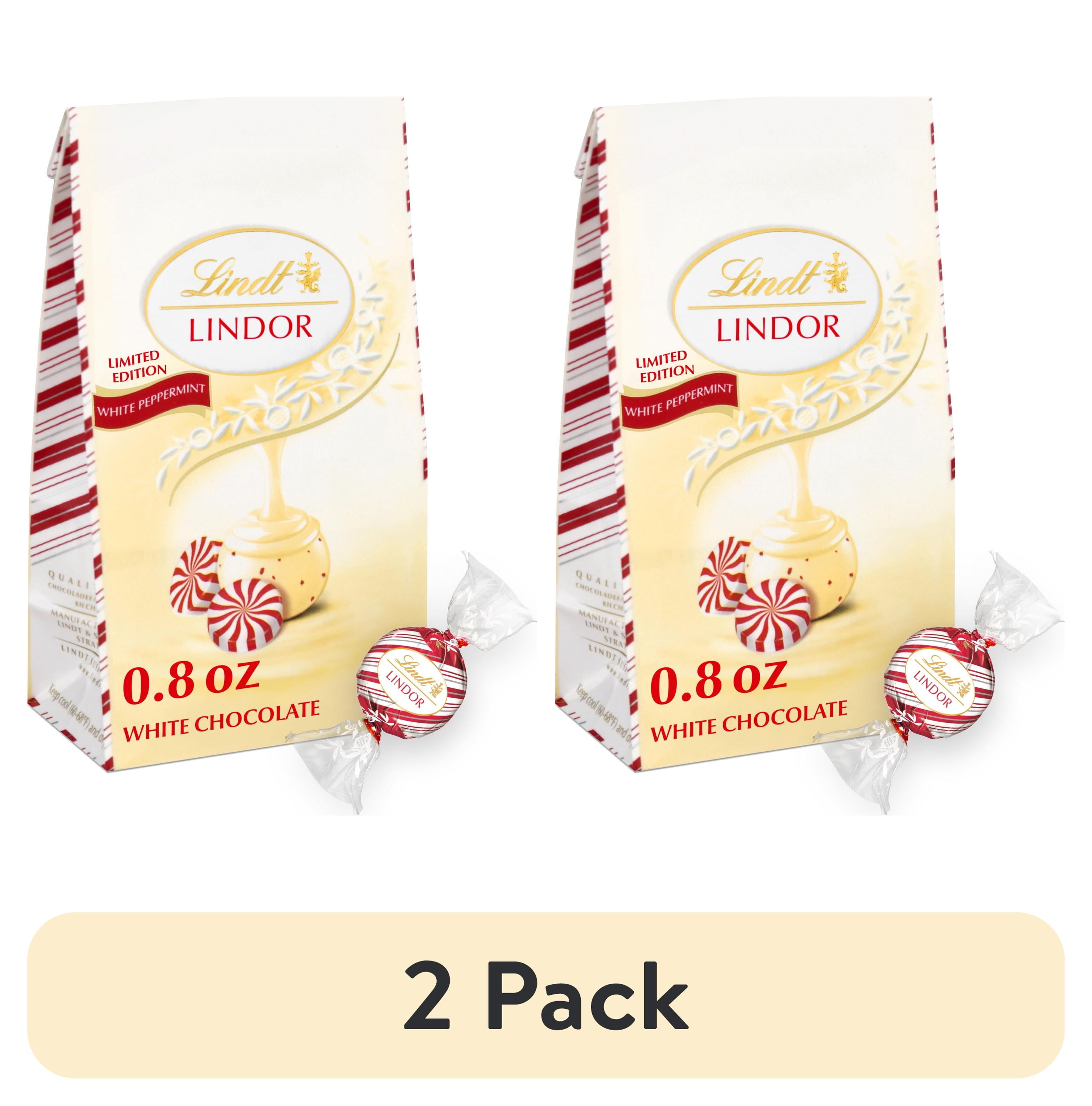 (2 pack) Lindt Lindor Peppermint White Chocolate Christmas Candy ...
