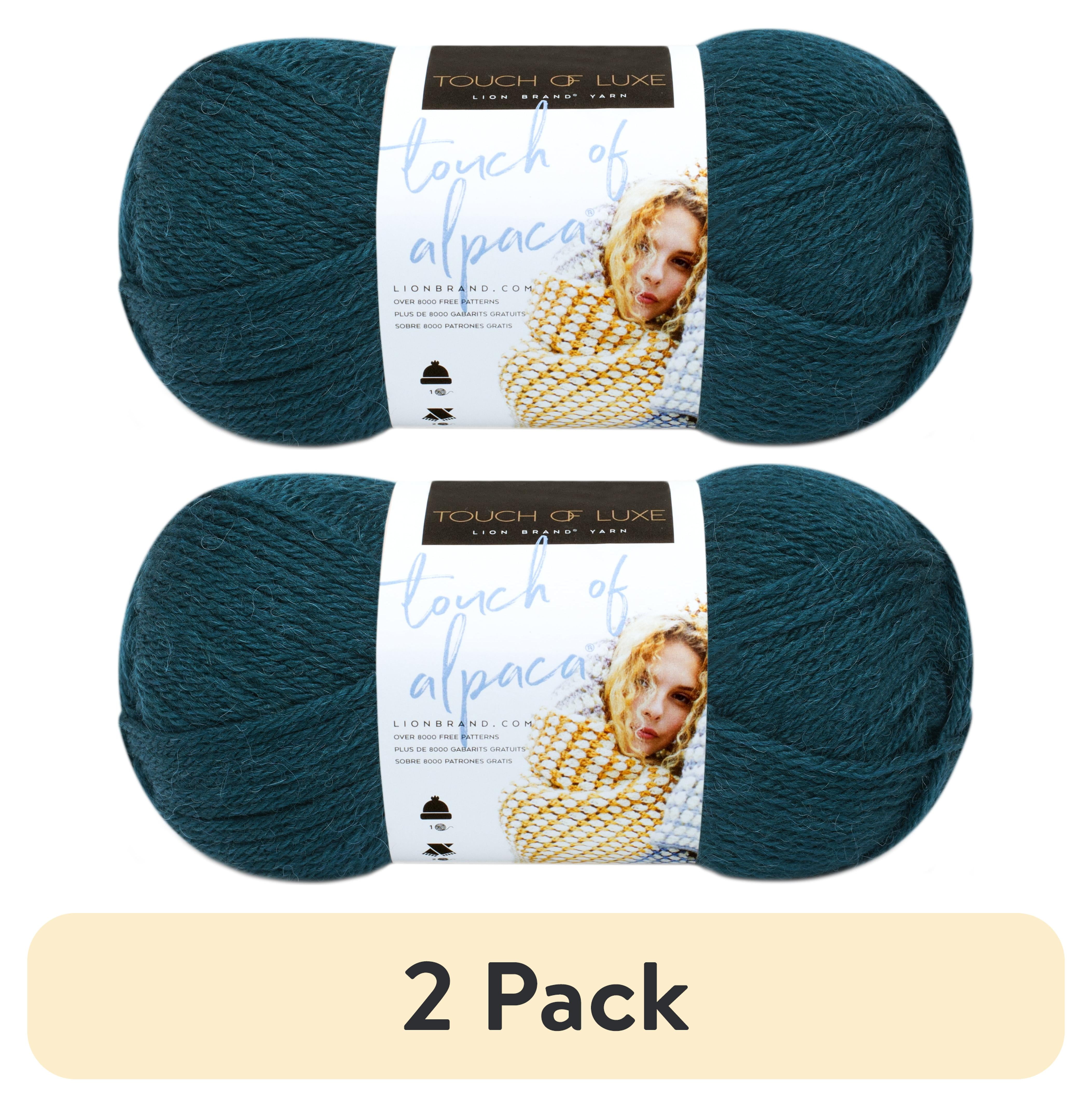 (2 pack) Lion Brand Touch Of Alpaca Yarn-Jade - Walmart.com