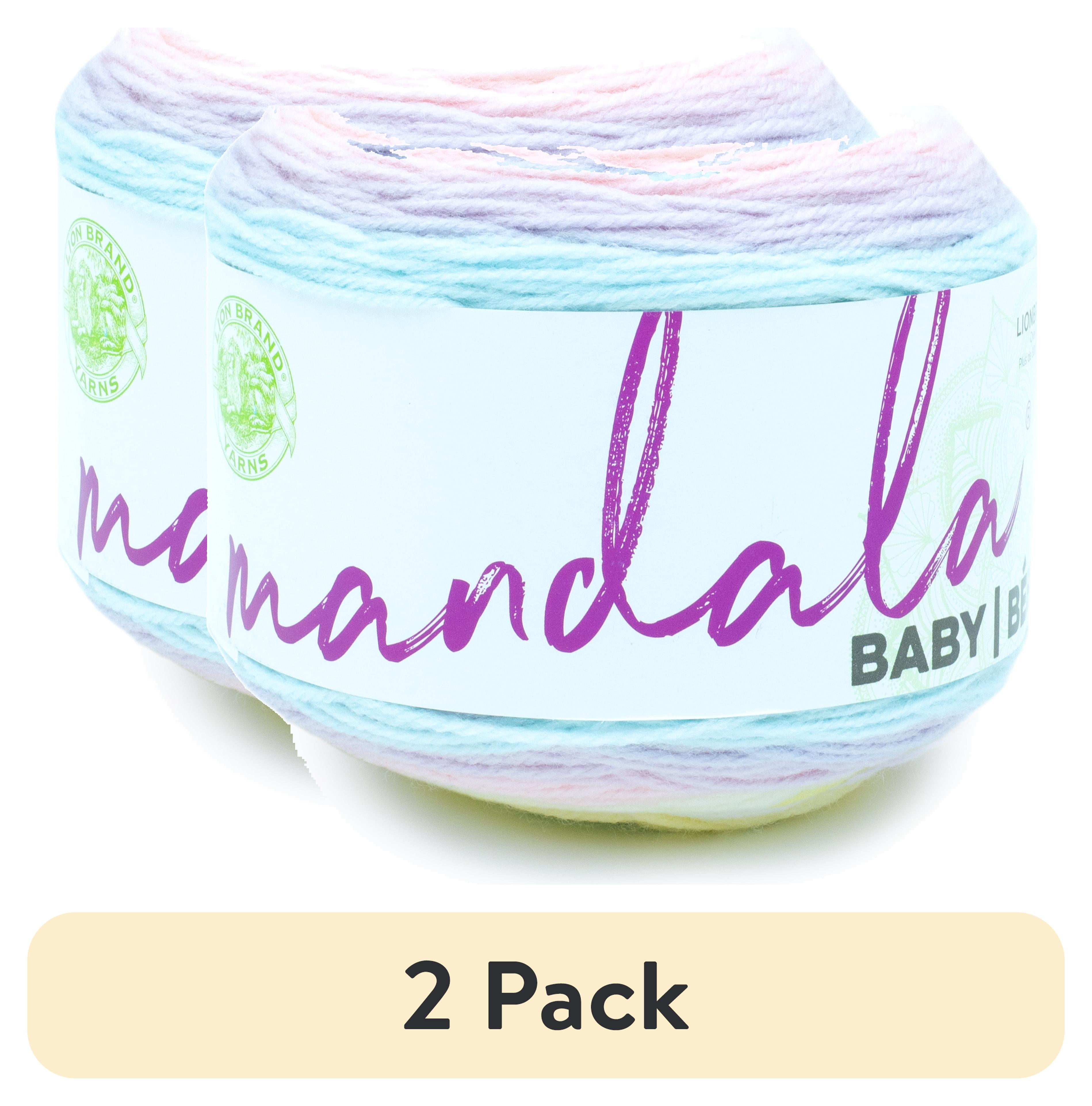 (2 pack) Lion Brand Yarn Mandala Baby Diagon Alley Self-Striping Light ...