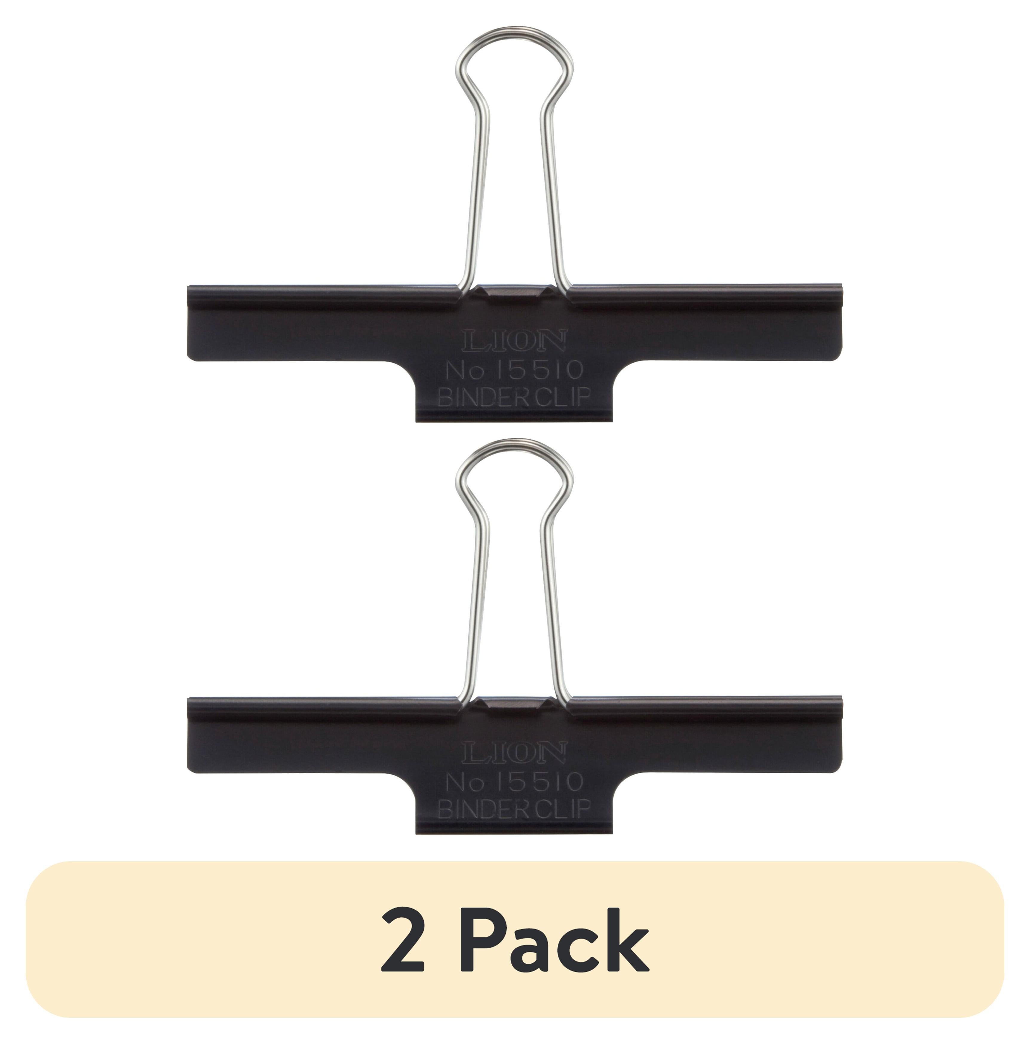 (2 pack) Lion, LIOCS15510BC, Extra Large Binder Clips, 1 Each, Black ...