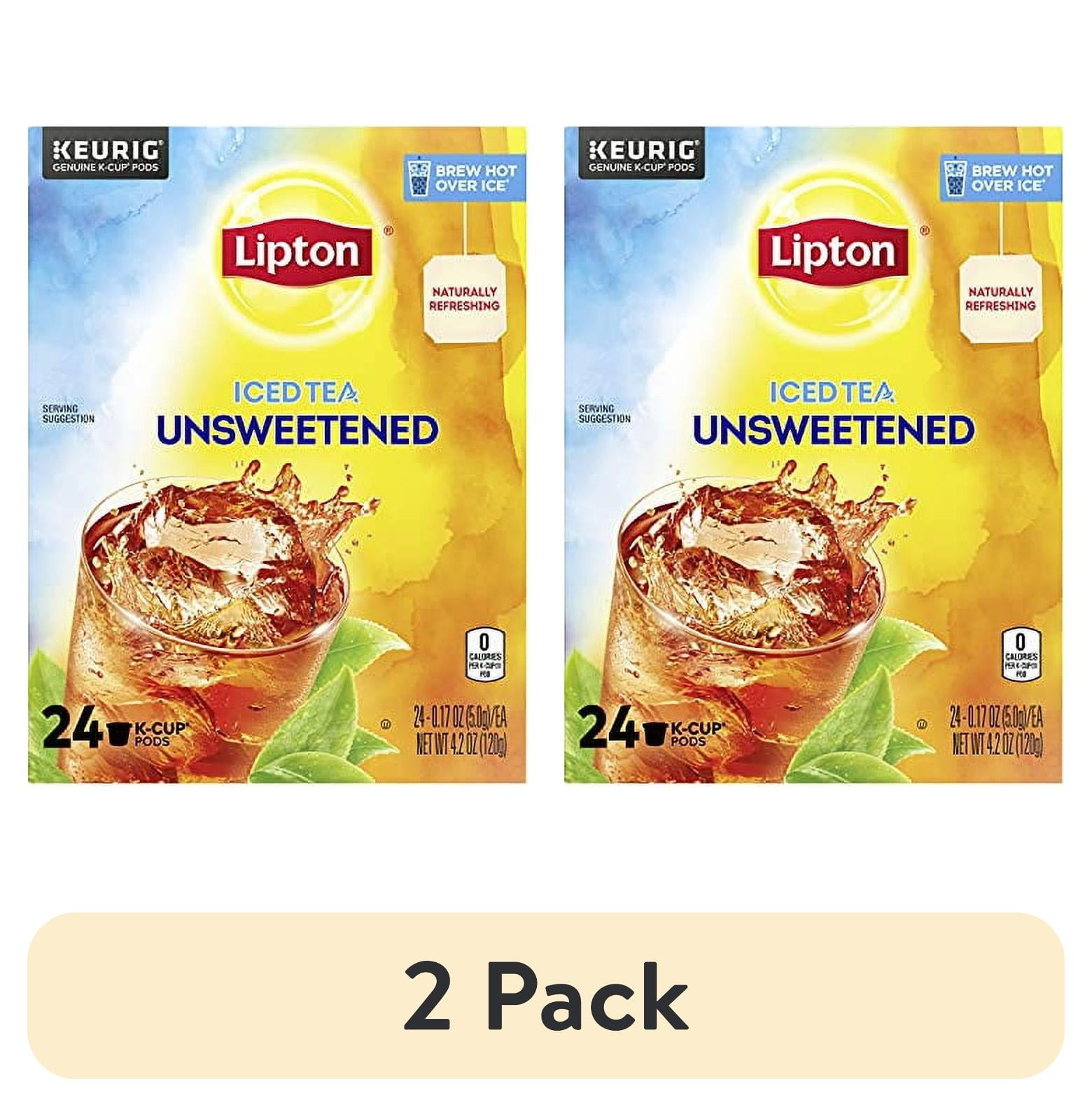 (2 pack) Lipton Iced Tea K-Cups, Unsweetened Black Tea, 24 Pods ...