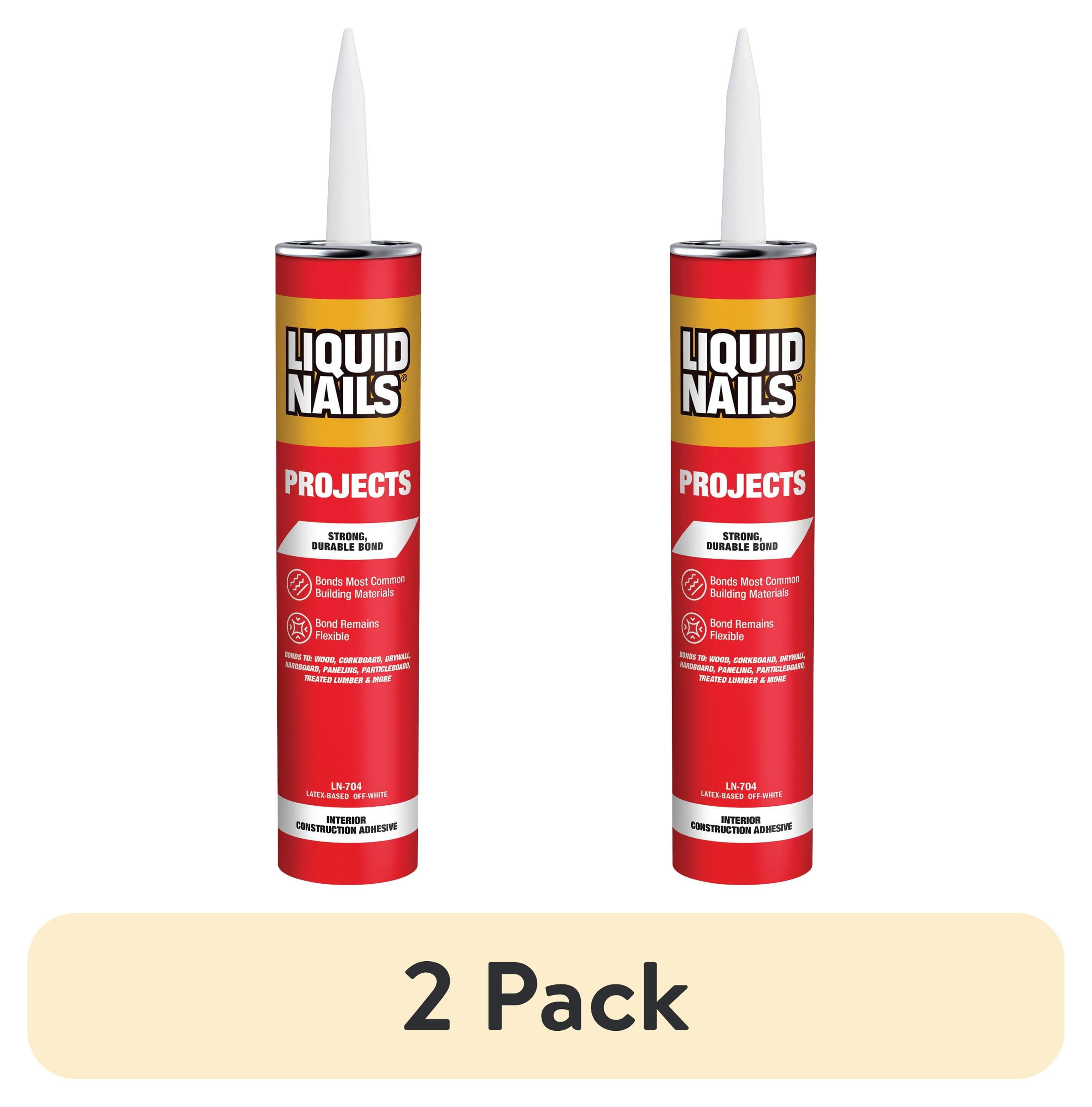 (2 pack) Liquid Nails 10 oz Interior Projects Latex Construction ...