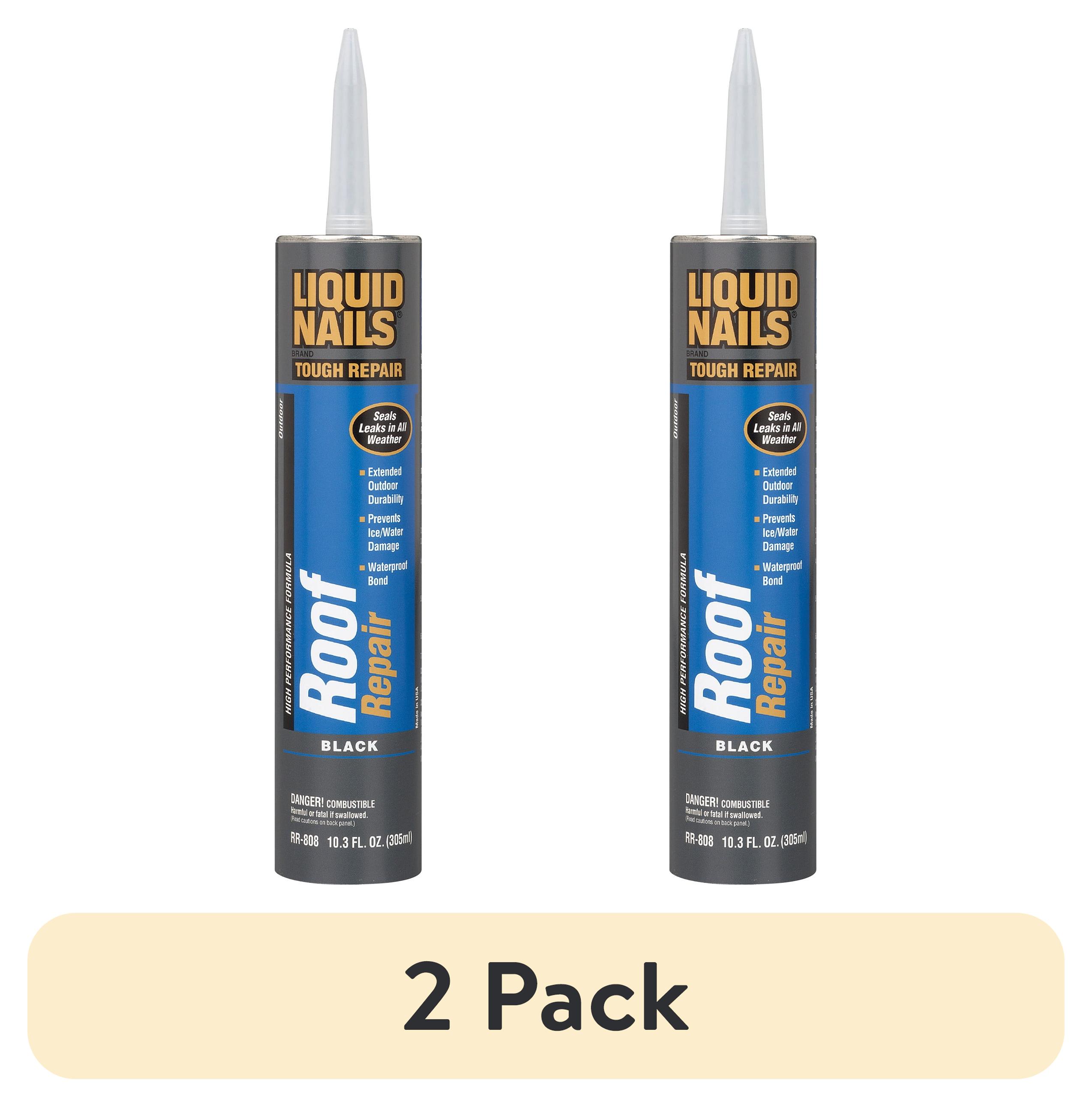 (2 pack) Liquid Nails Roof Repair 10.3 oz. Black Exterior Waterproofing ...