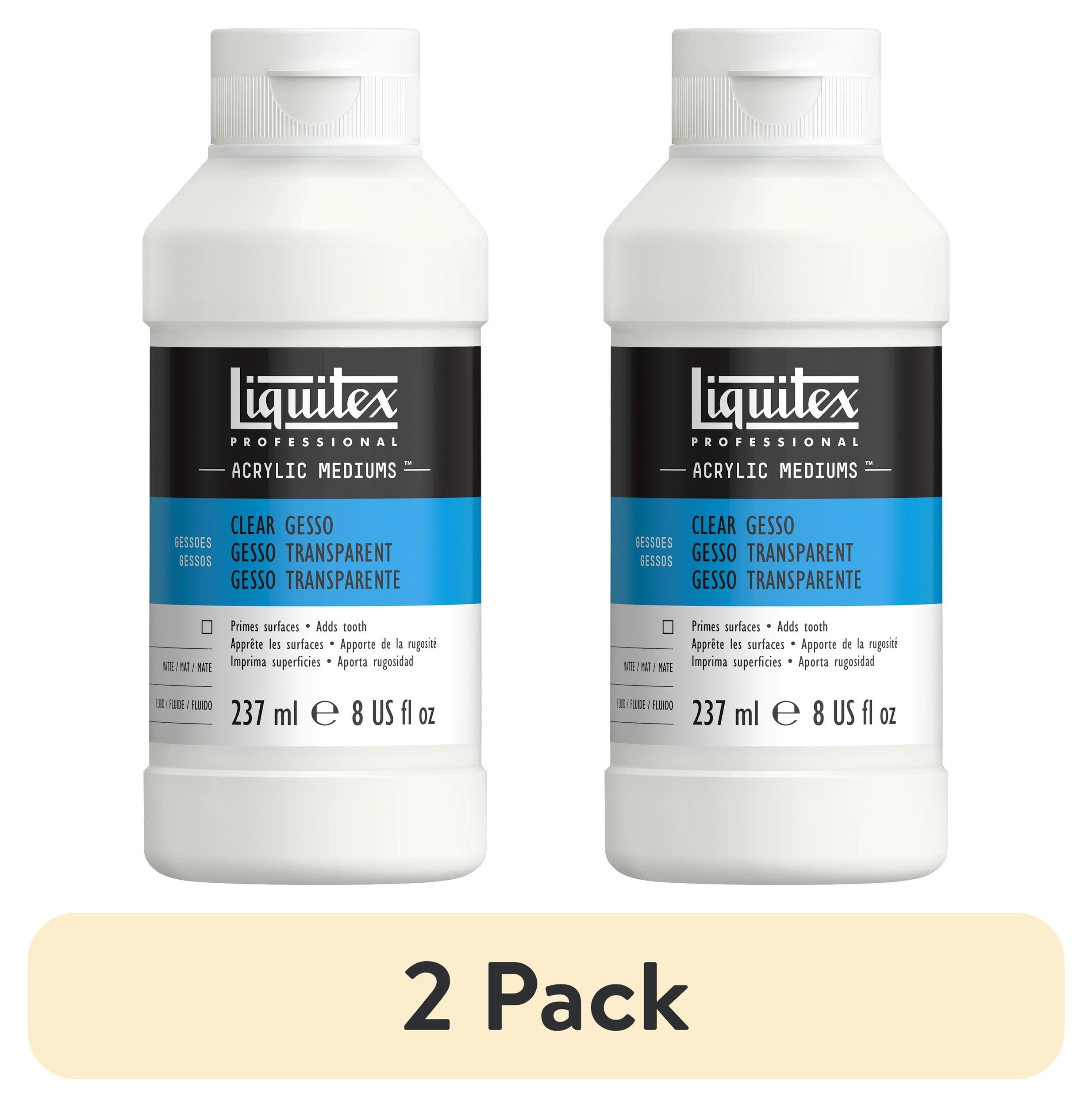 (2 pack) Liquitex Acrylic Clear Gesso, 8 oz. - Walmart.com