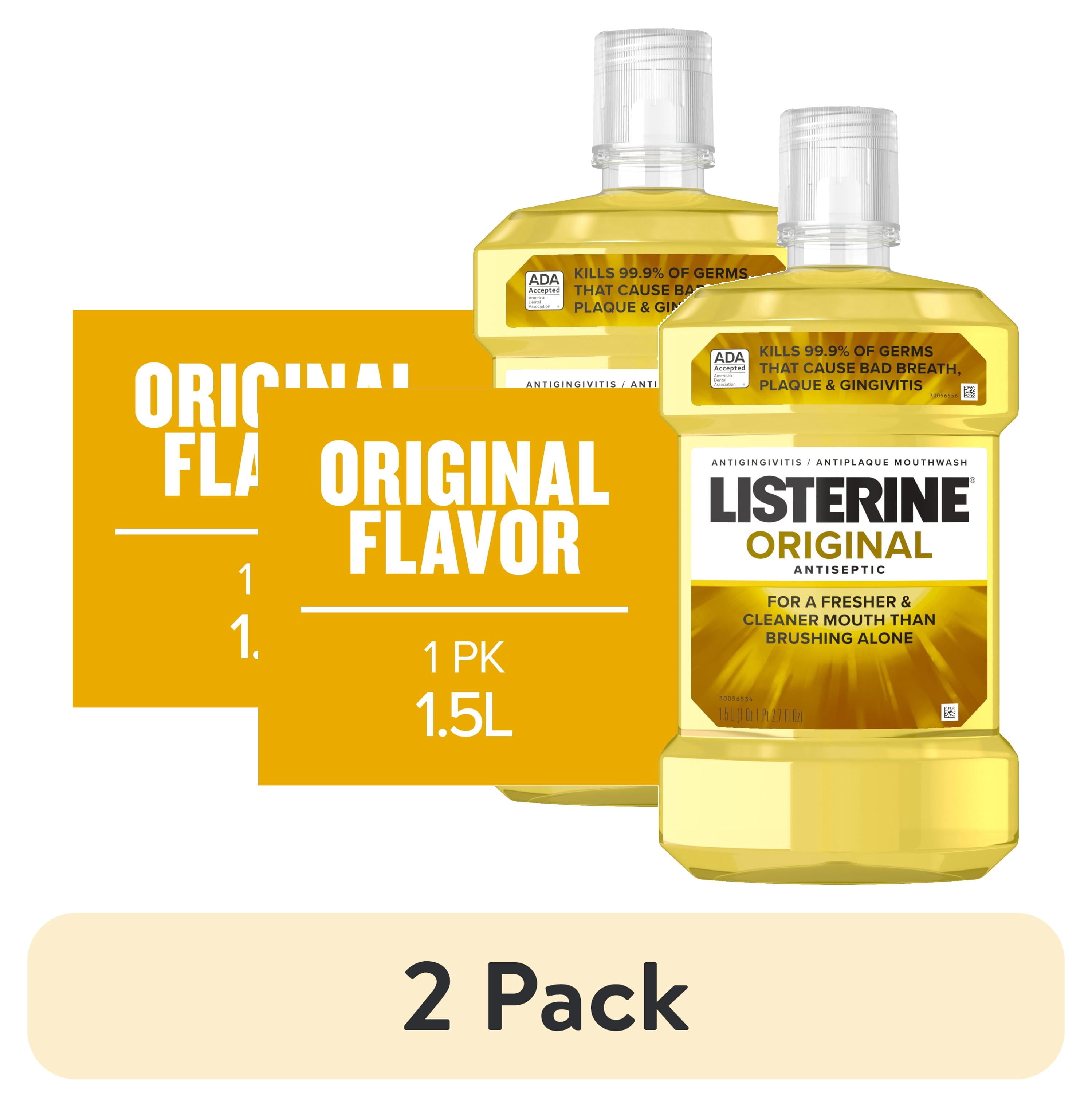 (2 pack) Listerine Original Antiseptic Mouthwash for Bad Breath ...