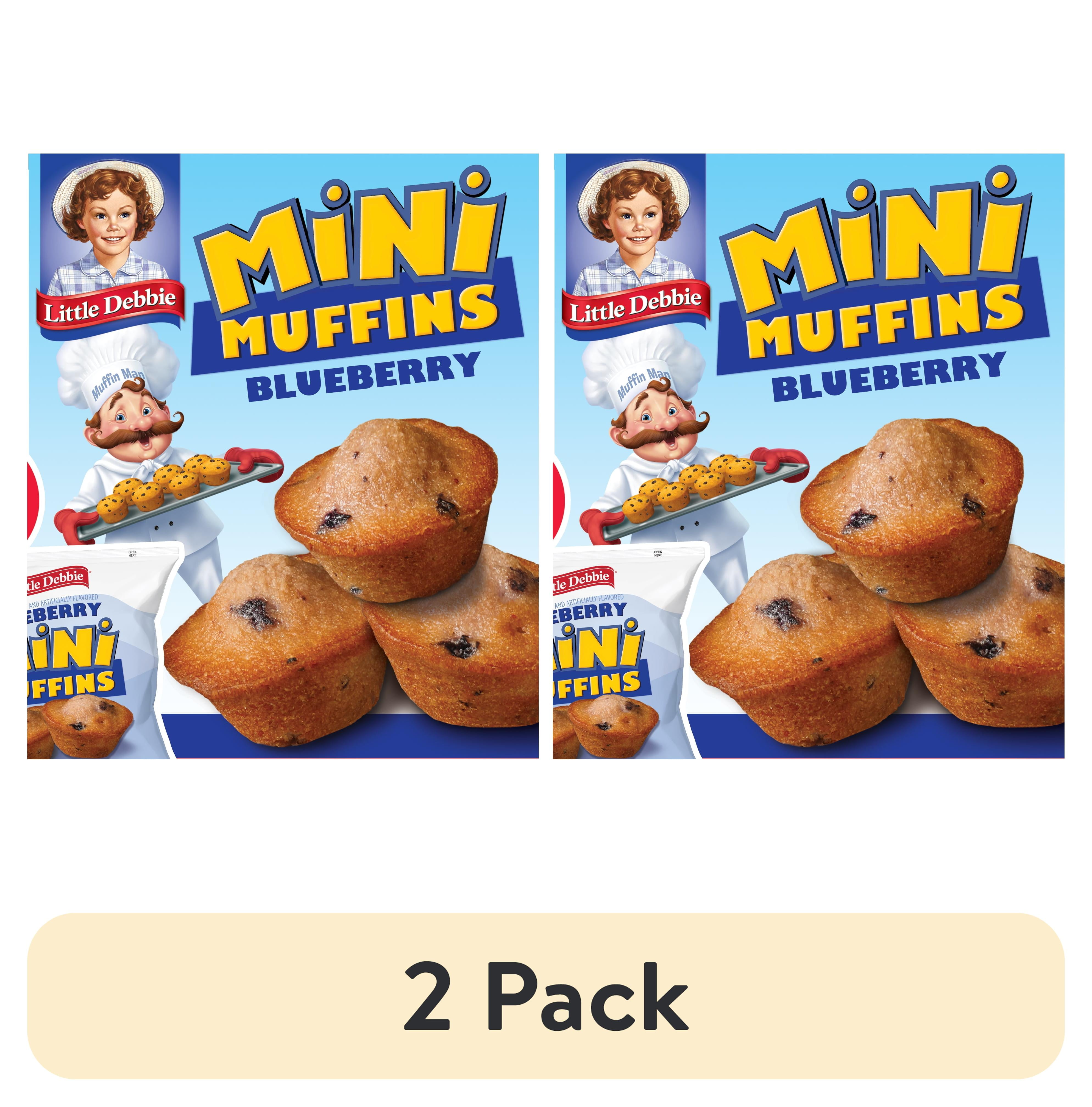 (2 pack) Little Debbie Blueberry Mini Muffins, 8.44 oz (5 Count ...
