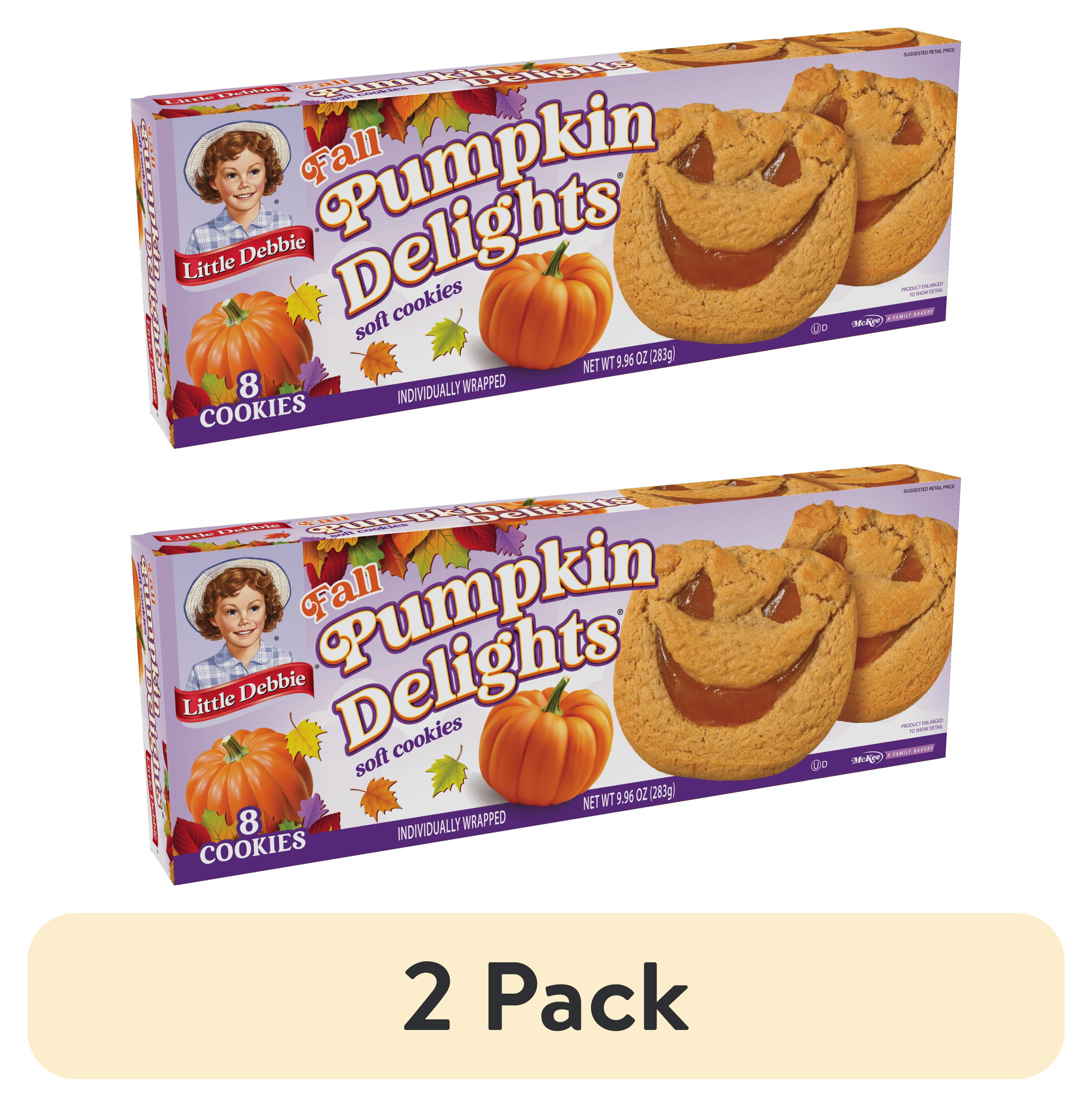 (2 pack) Little Debbie Pumpkin Delights Cookies, 9.96 oz, 8 Count ...