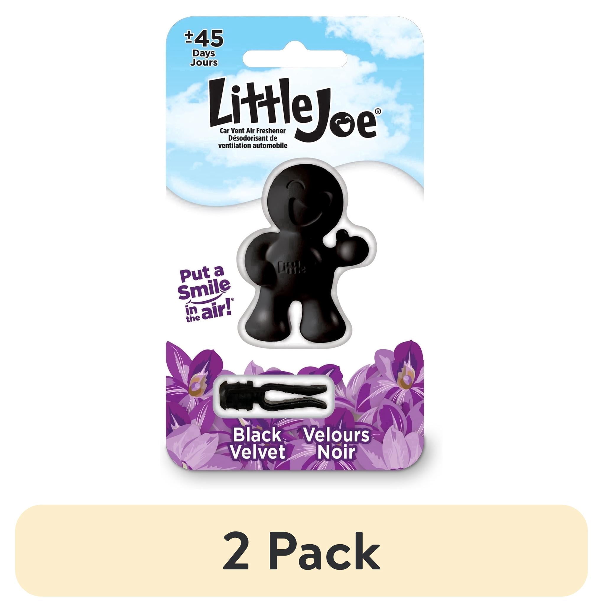 (2 pack) Little Joe 96405 Black Velvet Scent, Car Air Freshener, Clips ...