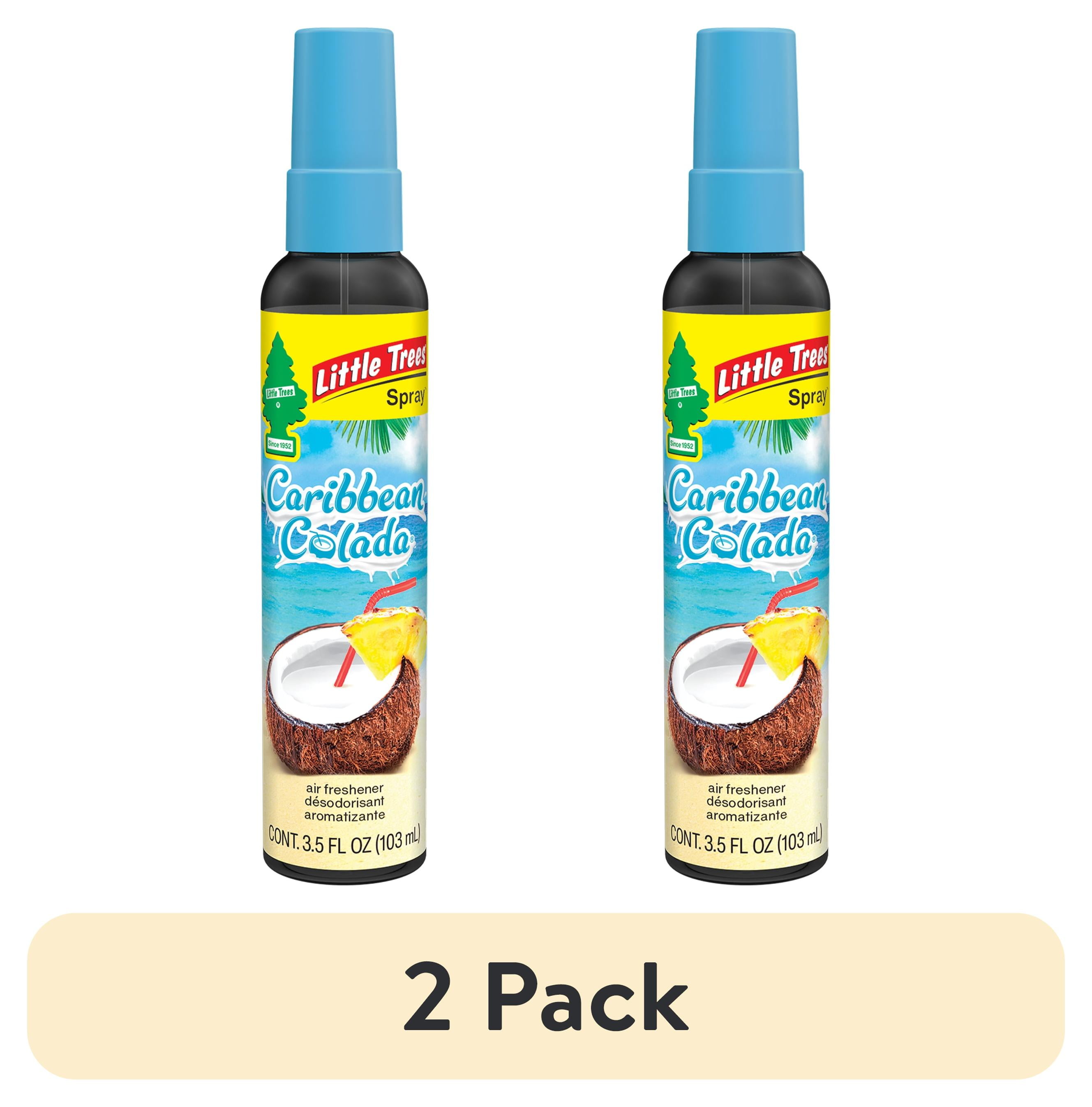 (2 pack) Little Trees Air Freshener Spray Caribbean Colada 3.5 fl oz ...
