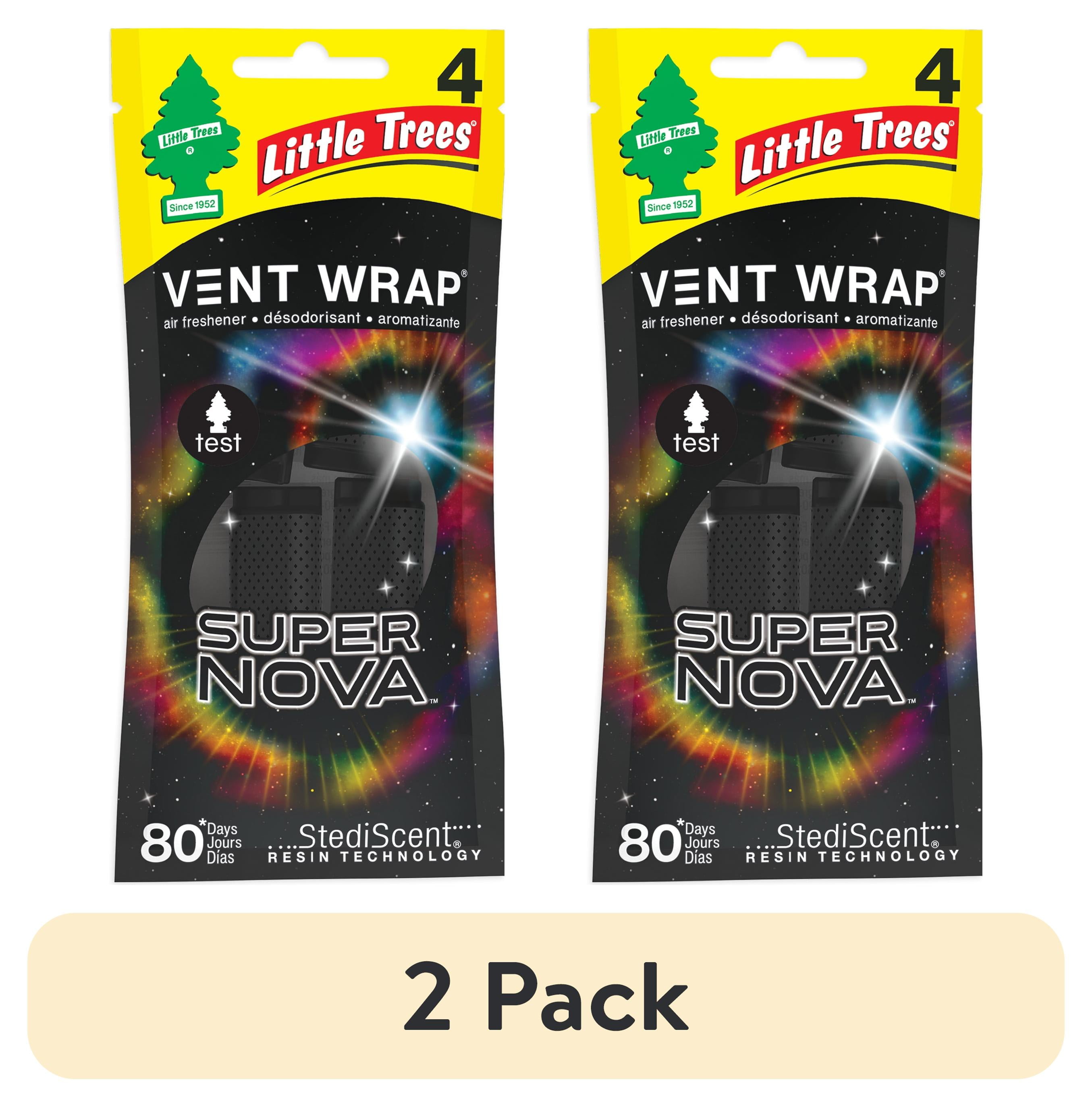 (2 pack) Little Trees Air Freshener Vent Wrap Supernova Fragrance 4 ...