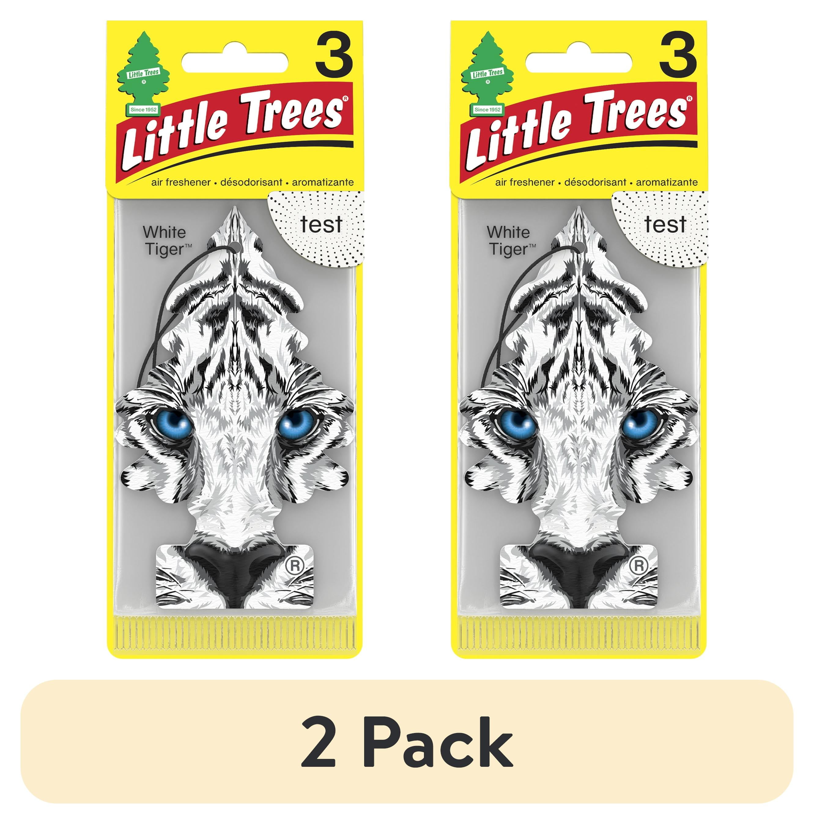 (2 pack) Little Trees Air Freshener White Tiger Fragrance 3-Pack ...
