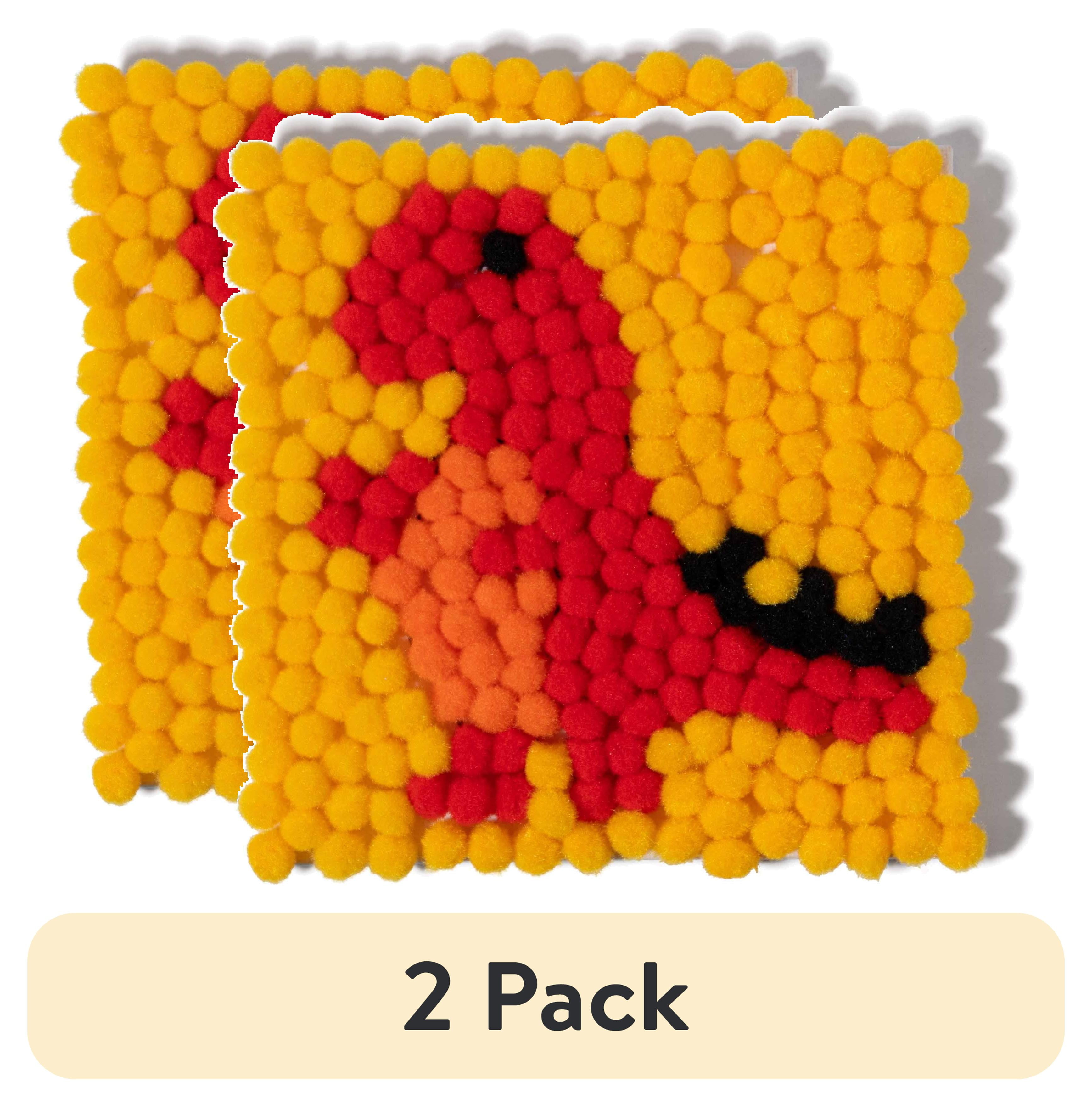 (2 pack) Little Yellow Bicycle Pom Pom Dinosaur Art Kit - Walmart.com