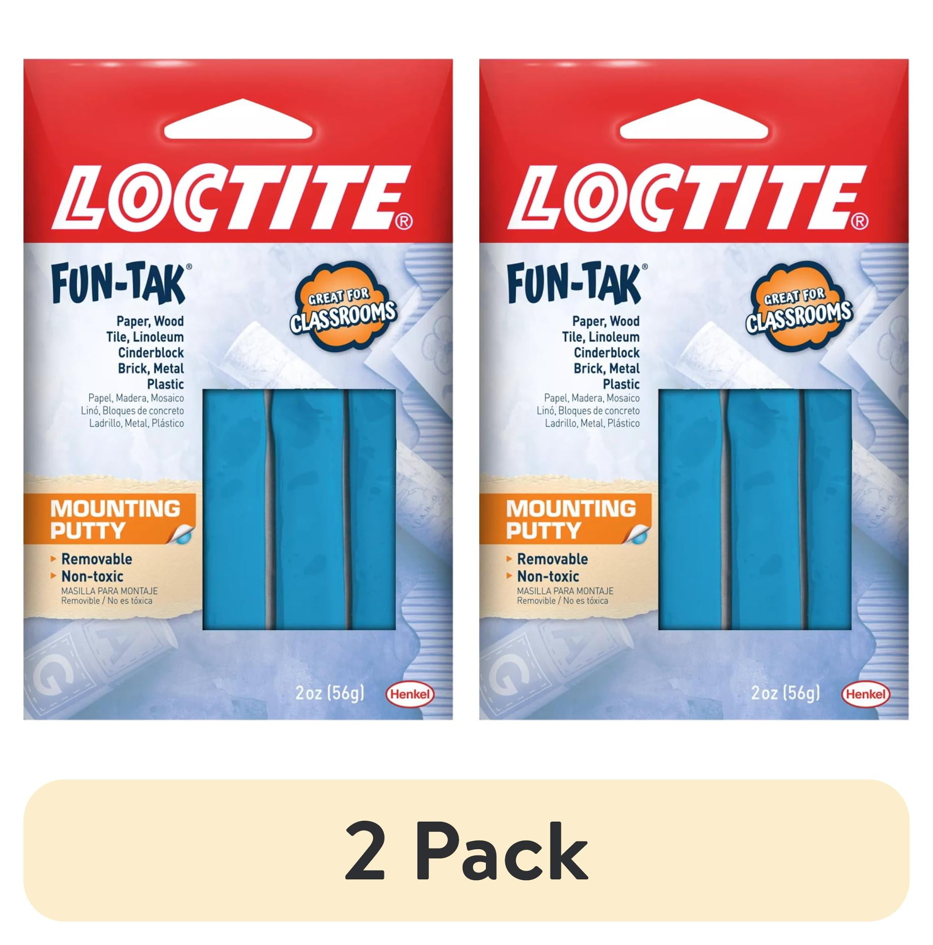 (2 pack) Loctite Fun-Tak Mounting Putty, Blue 2 oz Wallet - Walmart.com