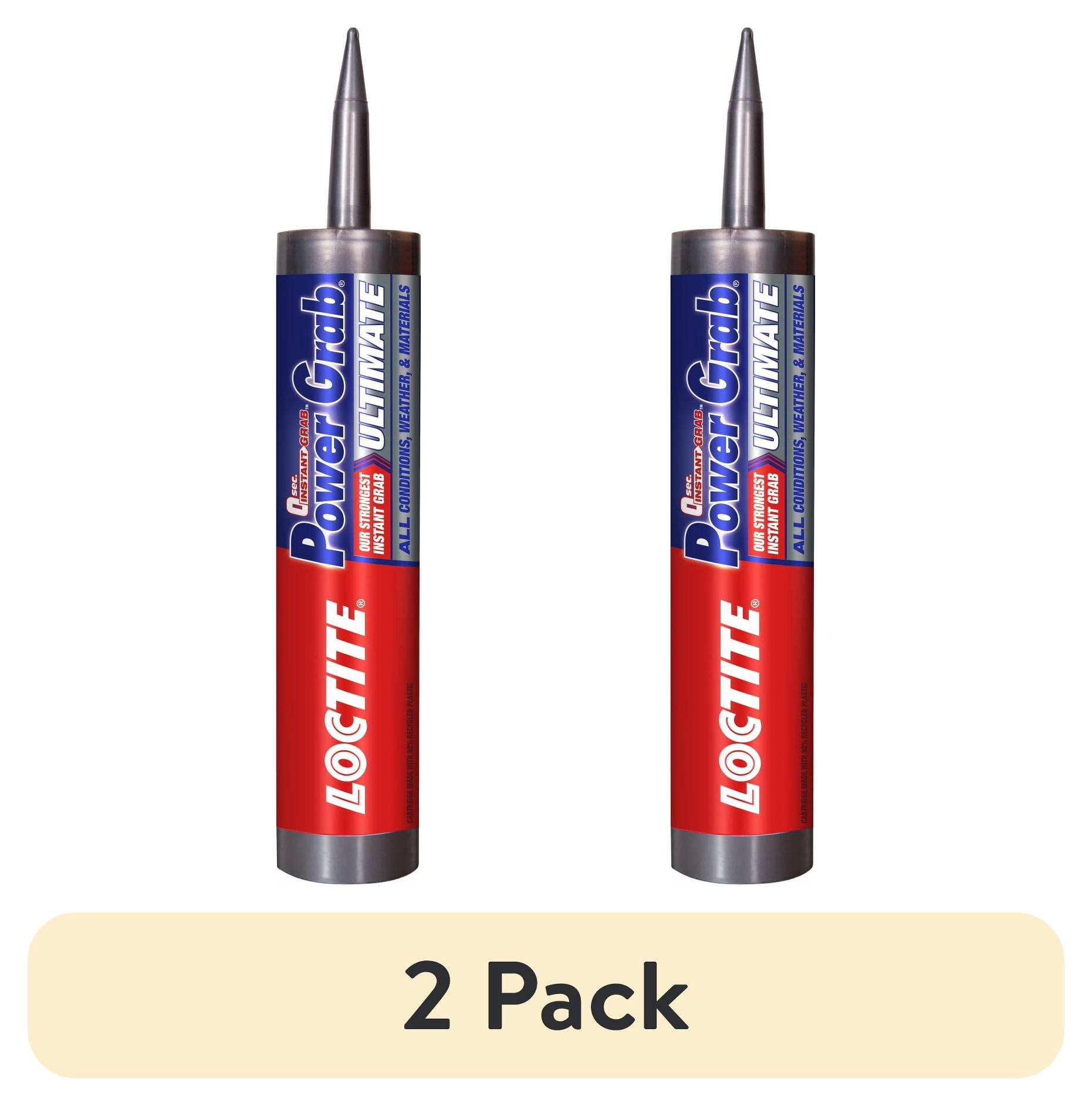 (2 pack) Loctite Power Grab Construction Adhesive Ultimate, Pack of 1 ...